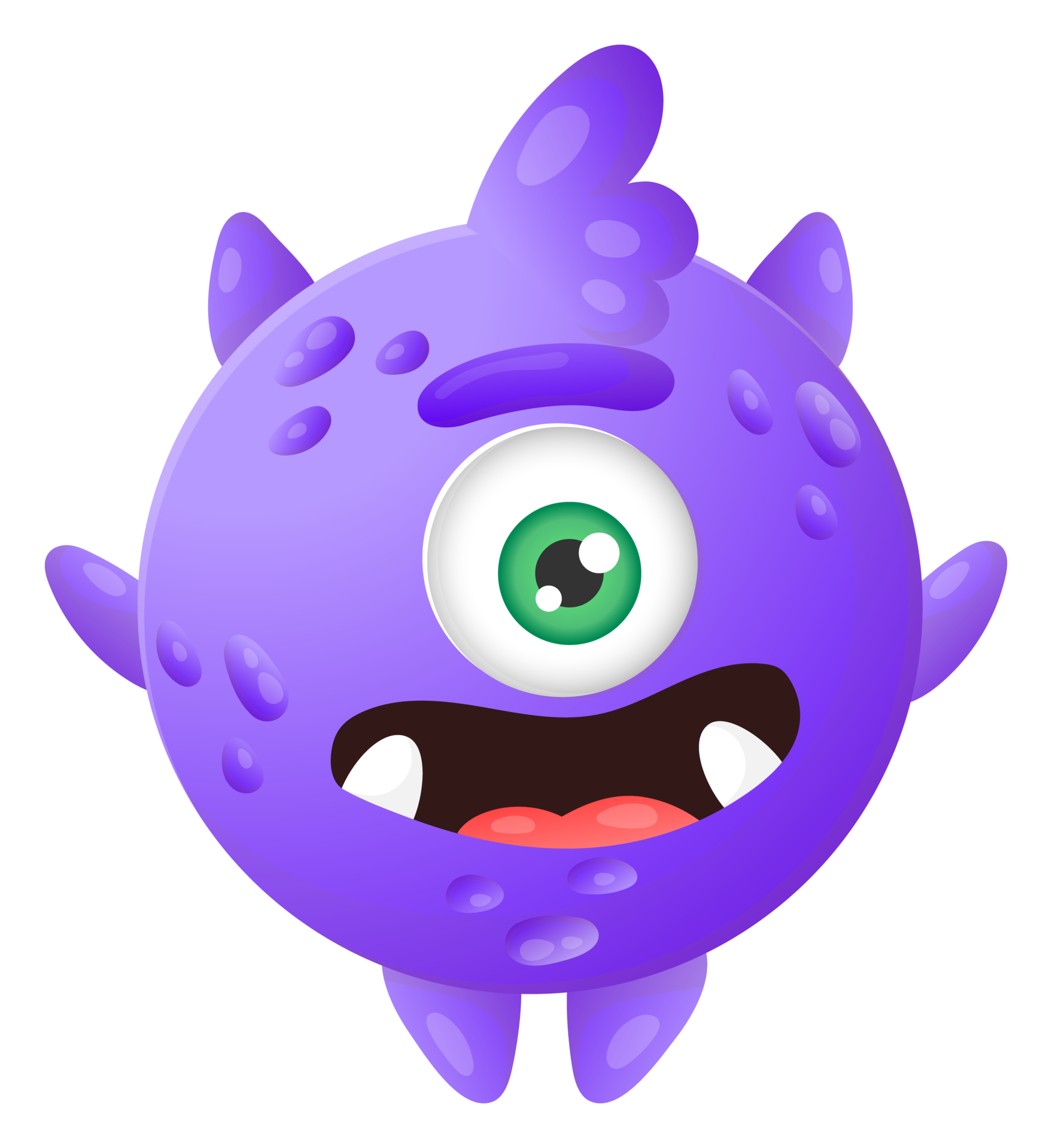 Cute Funny Monsters Stickers Ai Generative 23948933 Png