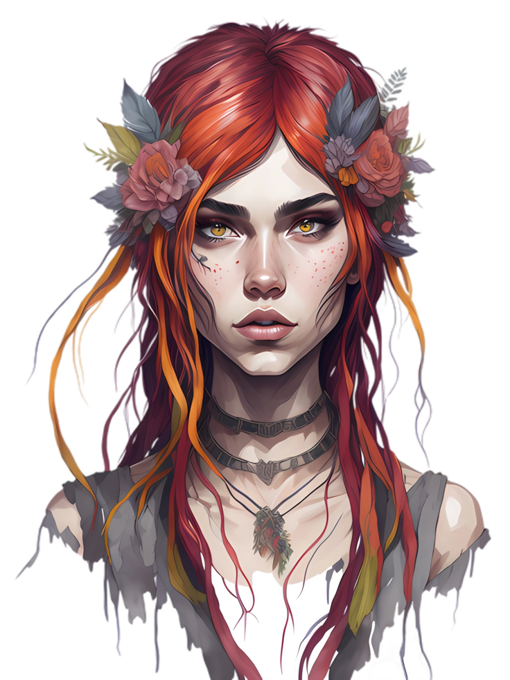 Hippie Girls Clipart Ai Generative 23954142 Png