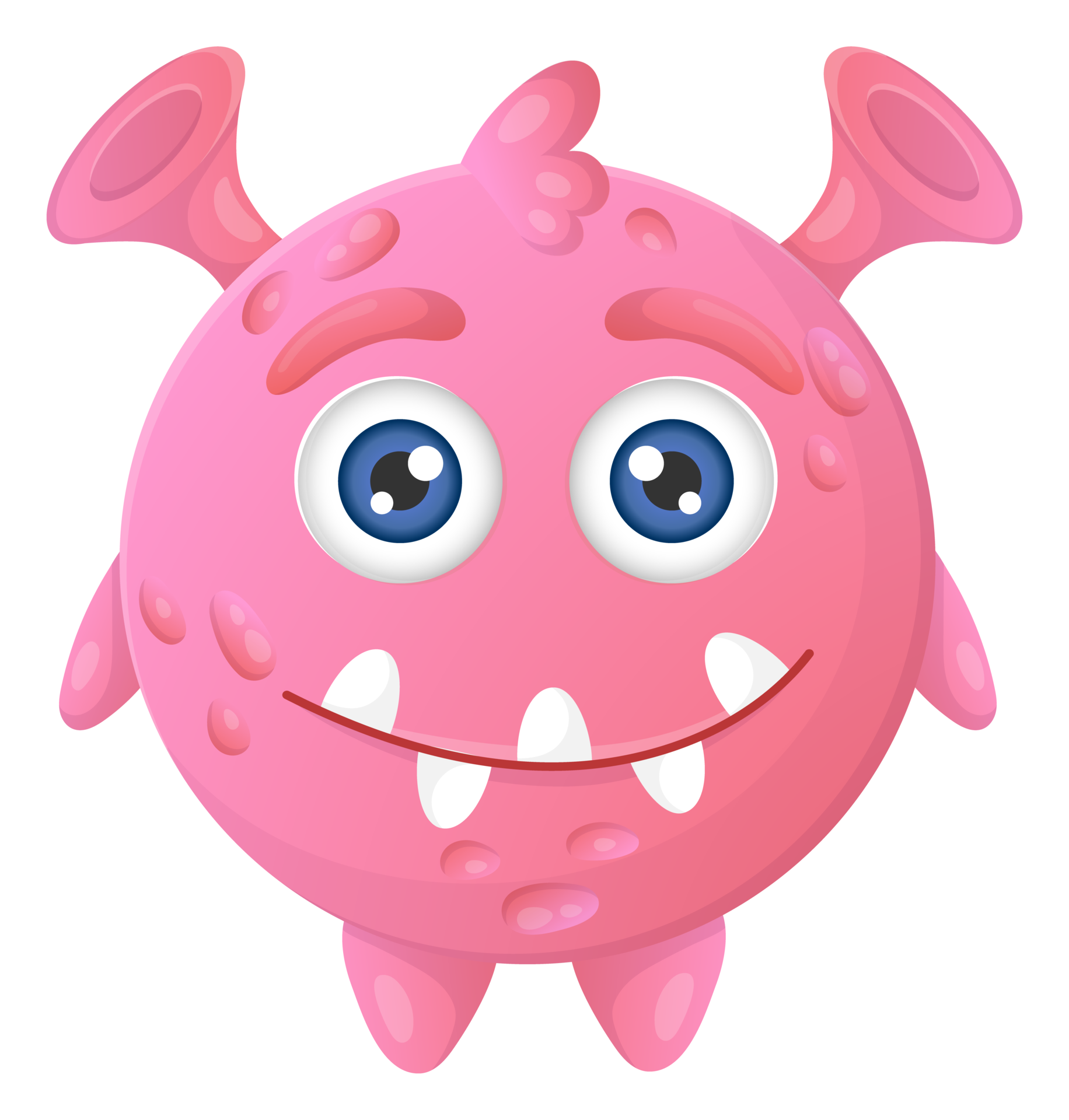 Cute Funny Monsters Stickers Ai Generative 23954210 Png