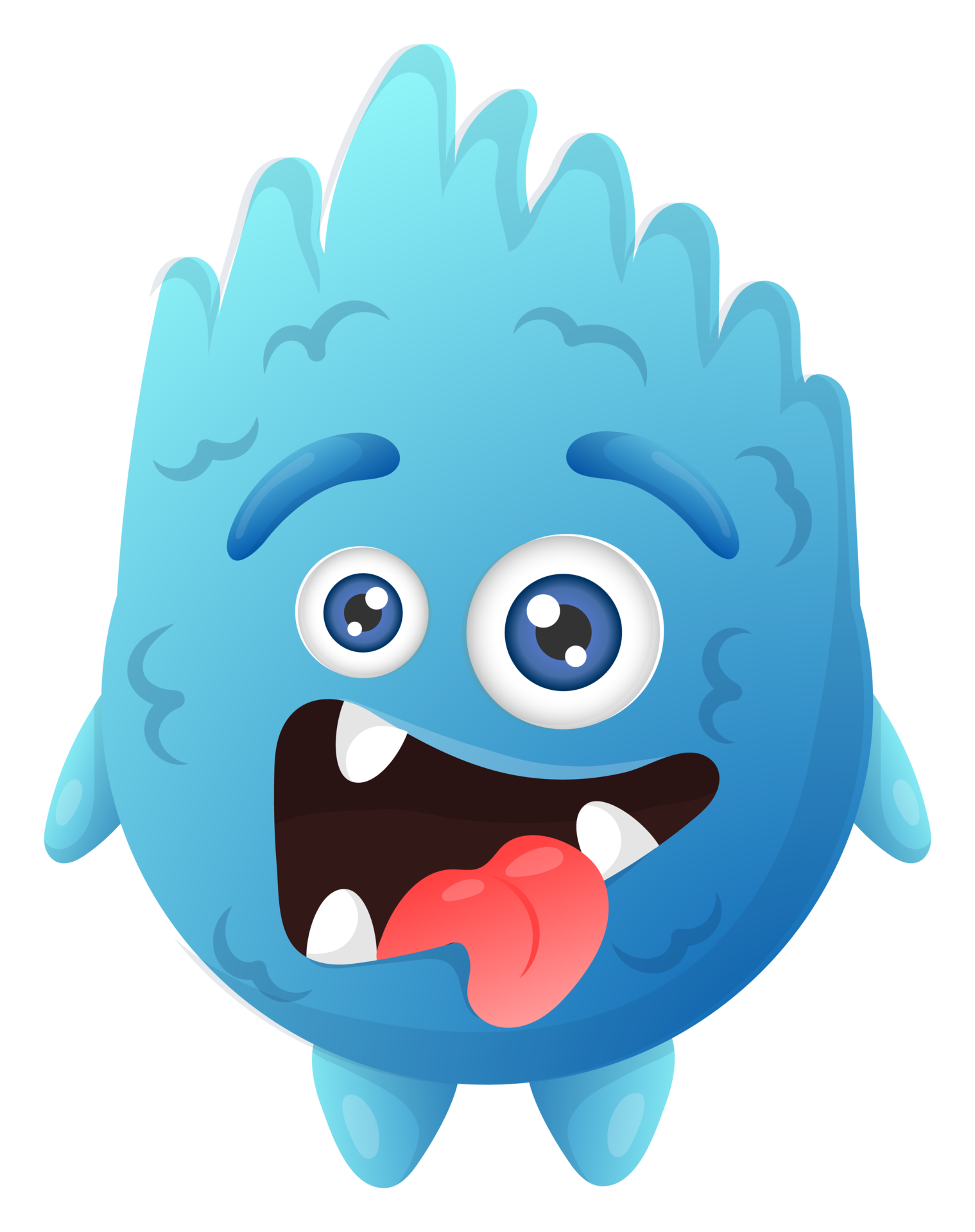 Cute Funny Monsters Stickers Ai Generative 23954371 Png