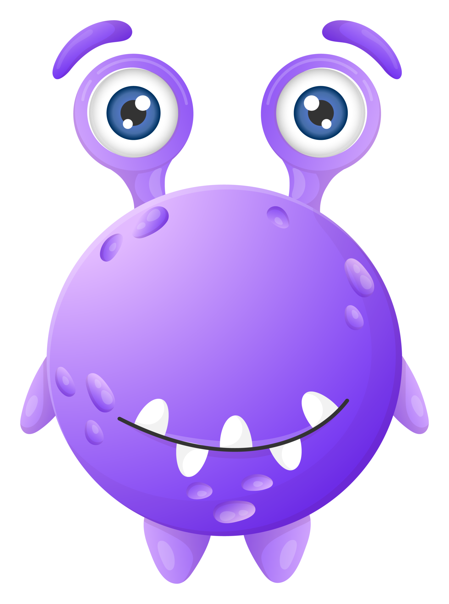 Cute Funny Monsters Stickers Ai Generative 23954558 Png