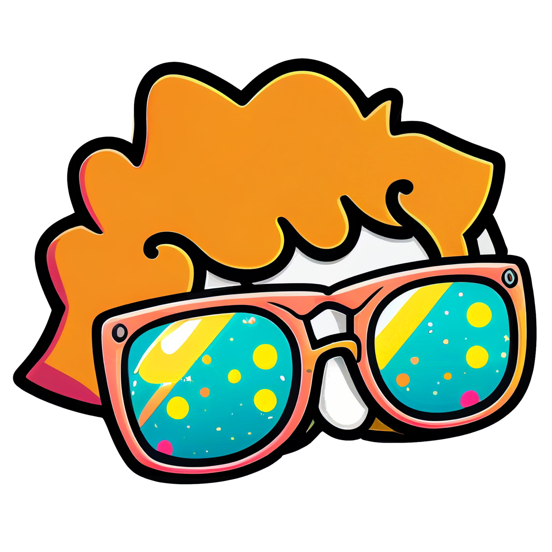Retro Cartoon Sunglass 23954823 Png