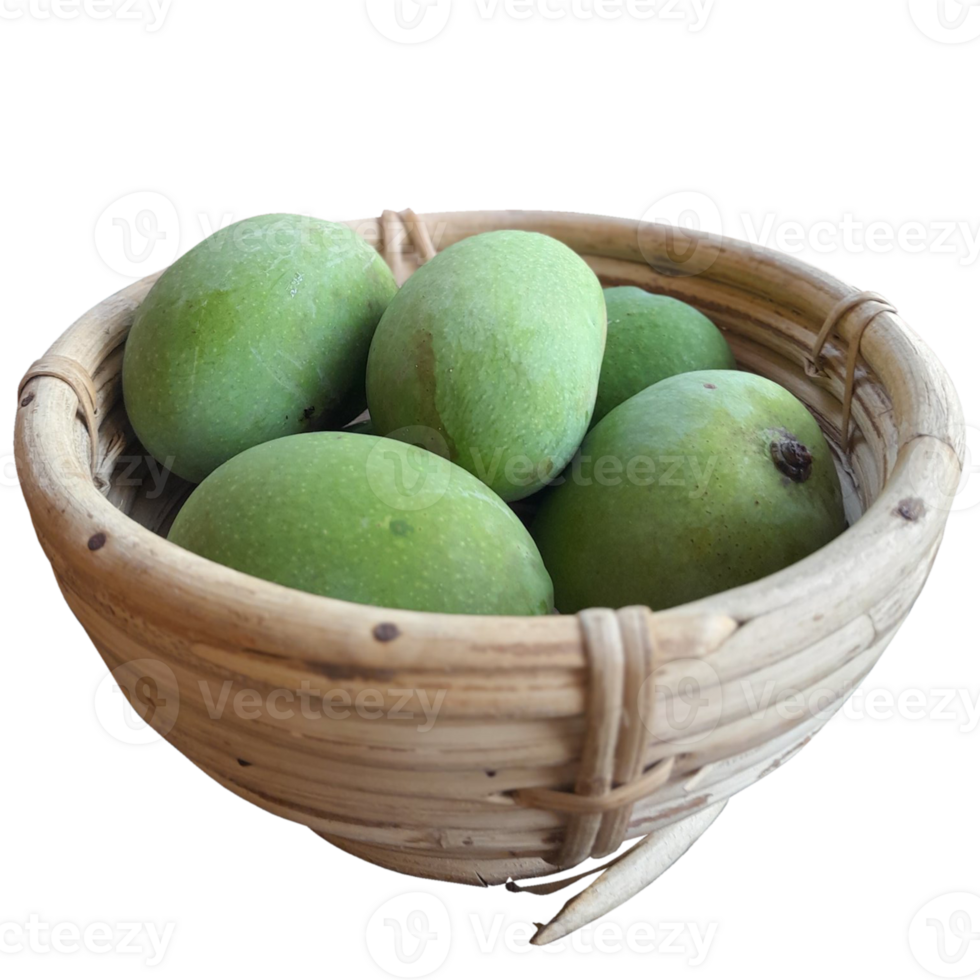 Green Mangoes In A Bowl 23958954 Png