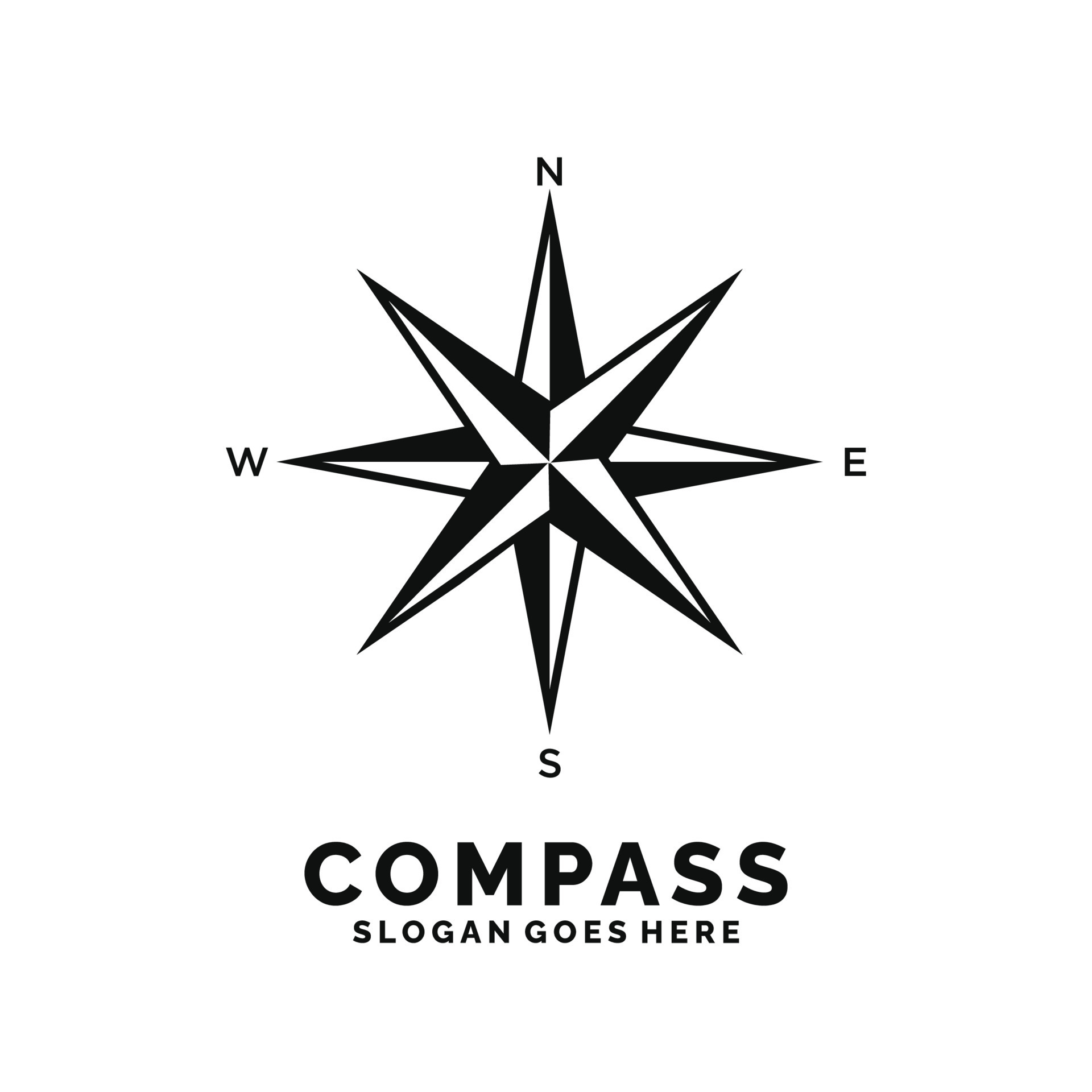 Compass Logo Design Vector Illustration 23959784 Vector Art At Vecteezy