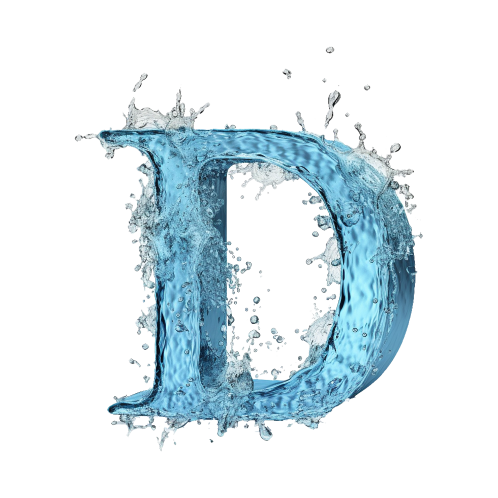 un lettre de l'eau alphabet ai généré 23963115 PNG un lettre de l'eau alphabet ai généré 23963115 PNG