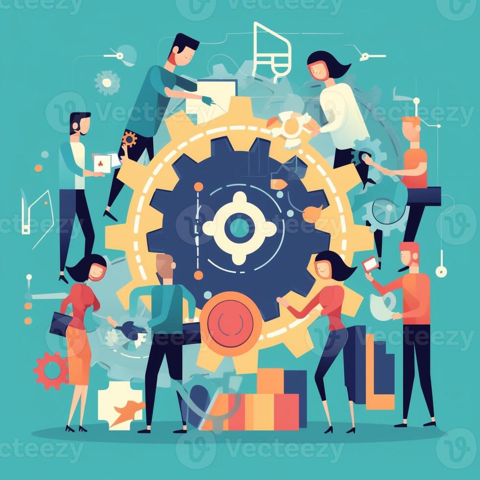 The concept of successful teamwork AI generated 23965738 Stock Photo at ... The concept of successful teamwork AI generated 23965738 Stock Photo at ...