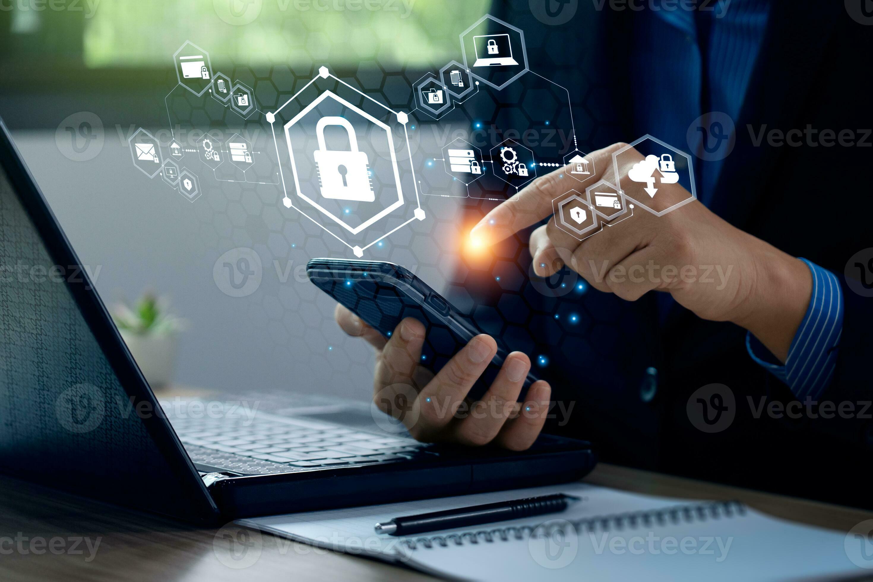 Cyber Security Privacy And Data Storage Protection Document Management With Password And