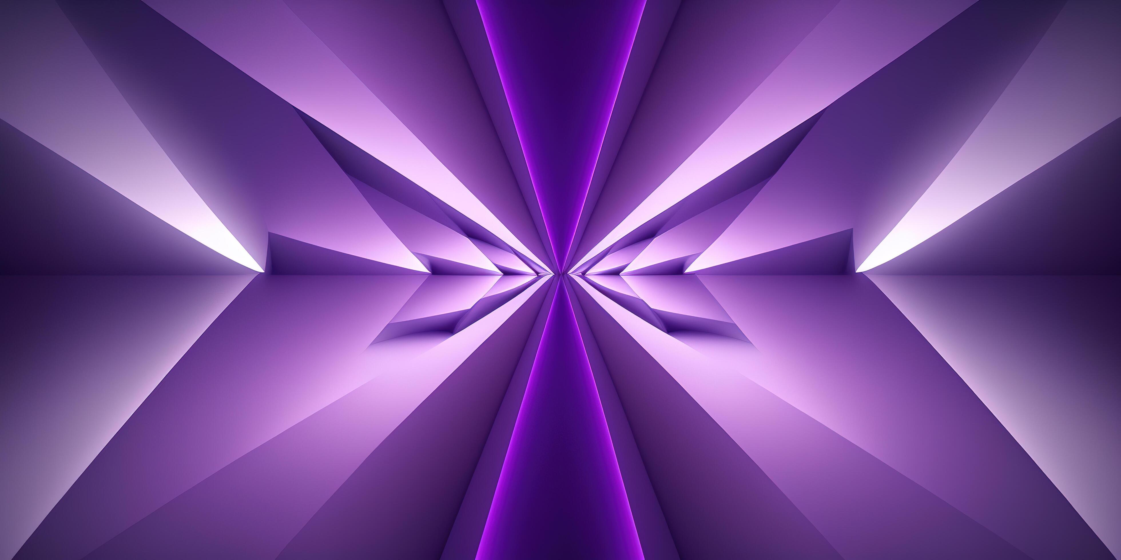 symmetrical purple tech neon light abstract background with lines and shapes. 23971002 Stock ...