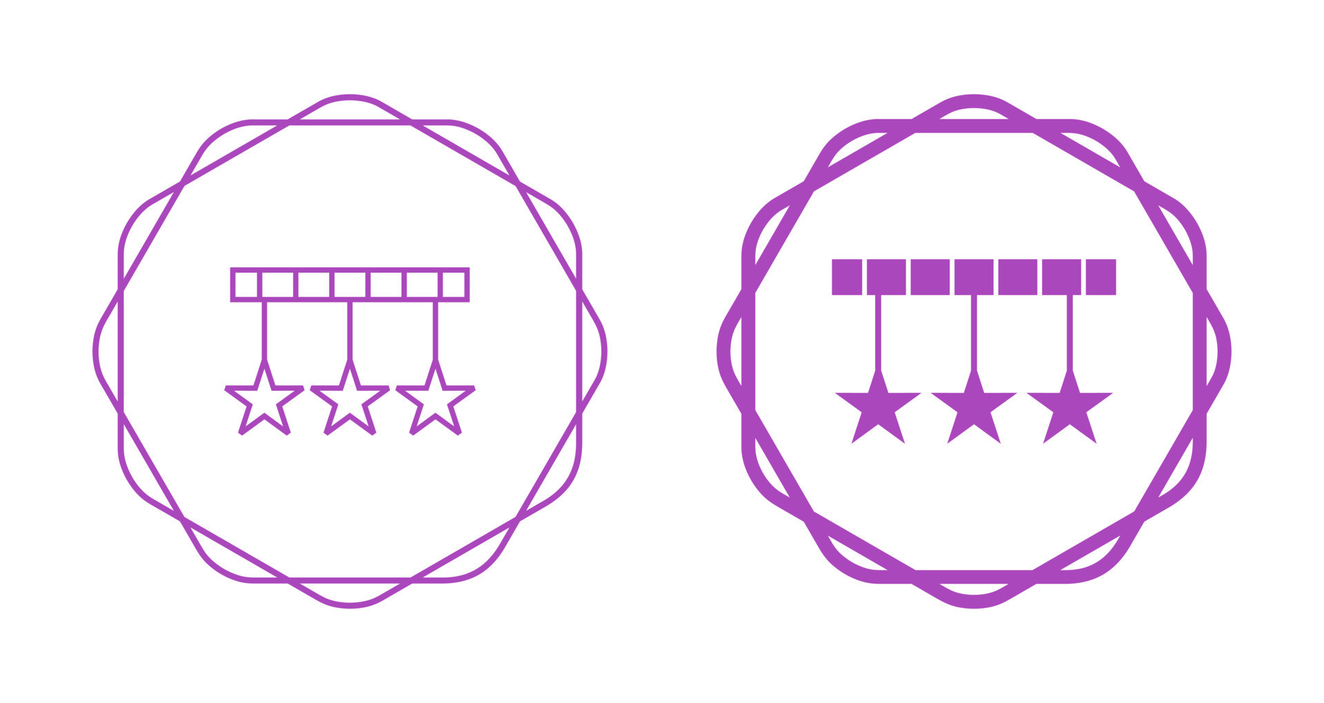 Hanging Stars Vector Icon 23973111 Vector Art at Vecteezy