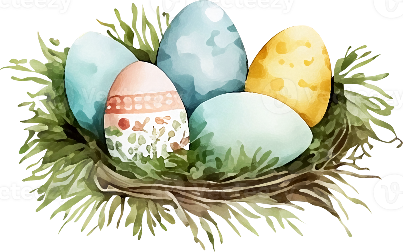 Watercolor Easter Traditional Elements 23973480 PNG