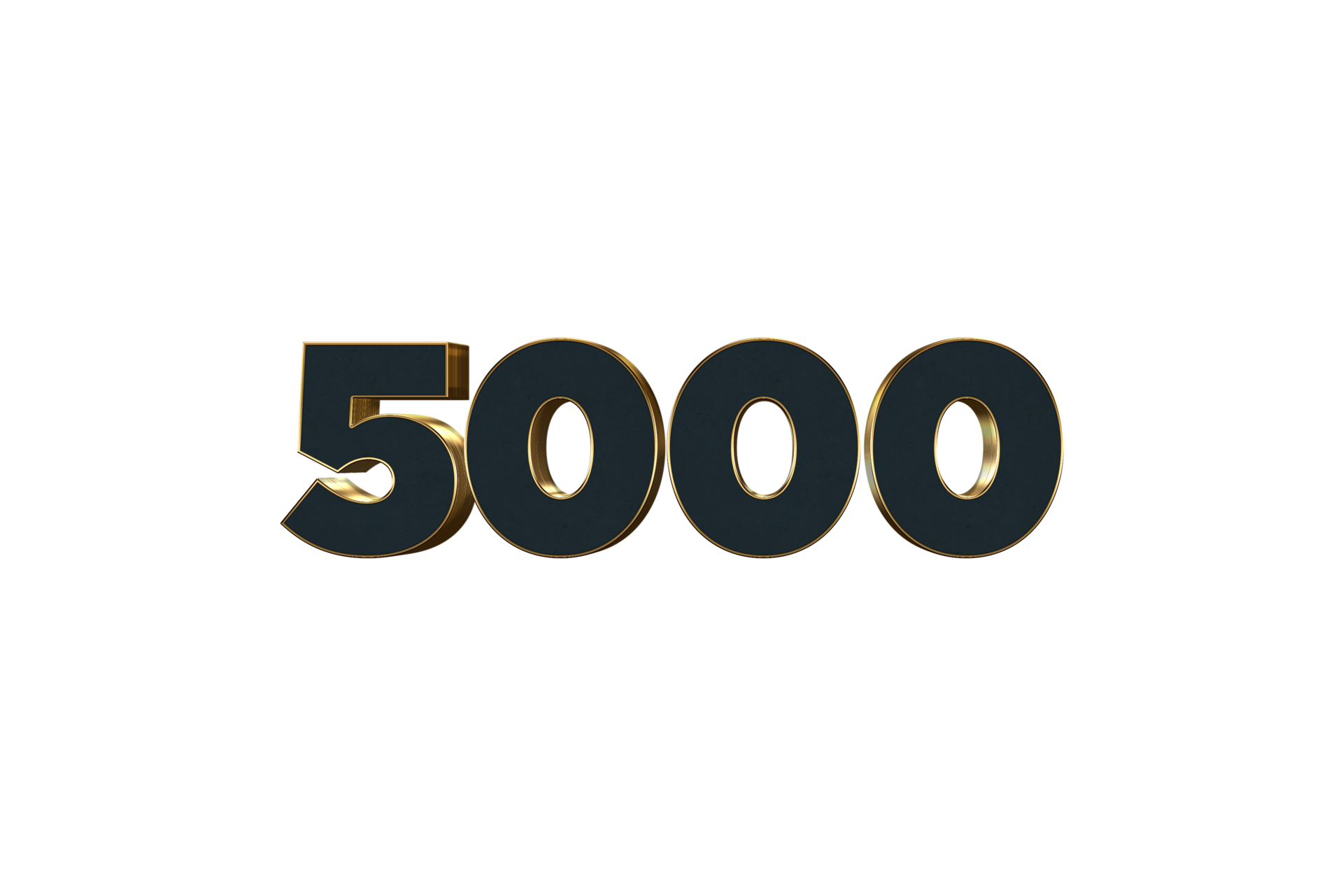 5000 subscribers celebration greeting Number with luxury design ... 5000 subscribers celebration greeting Number with luxury design ...