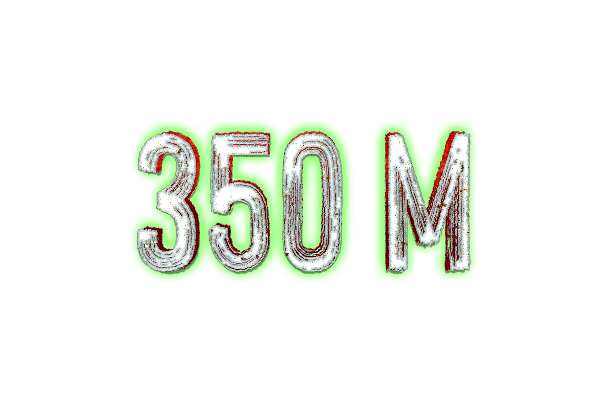 350-million-subscribers-celebration-greeting-number-with-horror-design