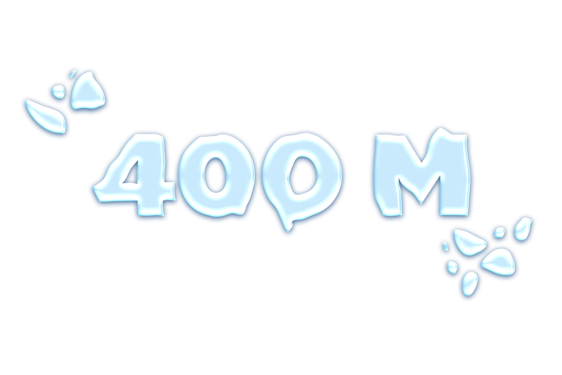400-million-subscribers-celebration-greeting-number-with-water-design