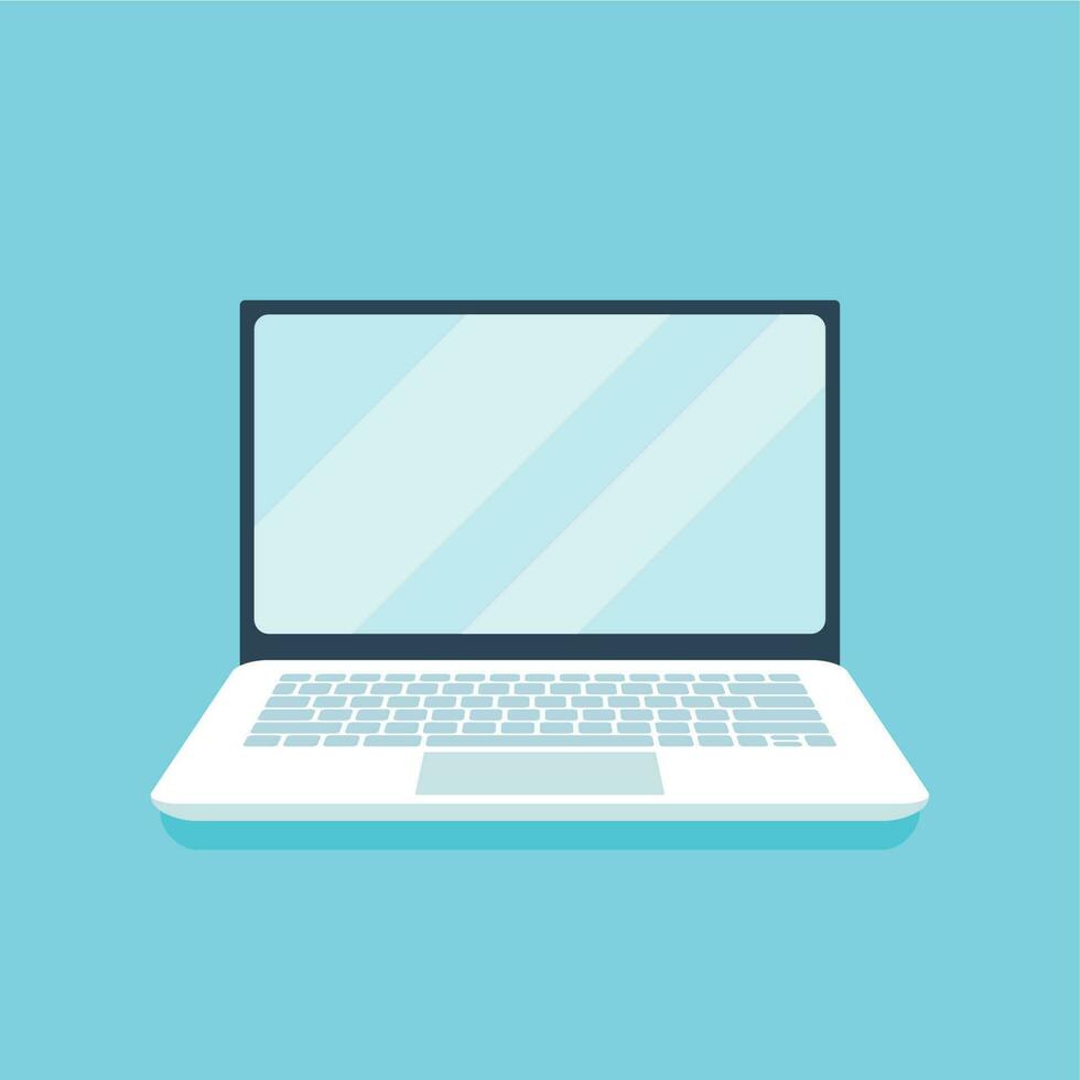 Flat laptop computer. Mobile pc device, business laptops for ...