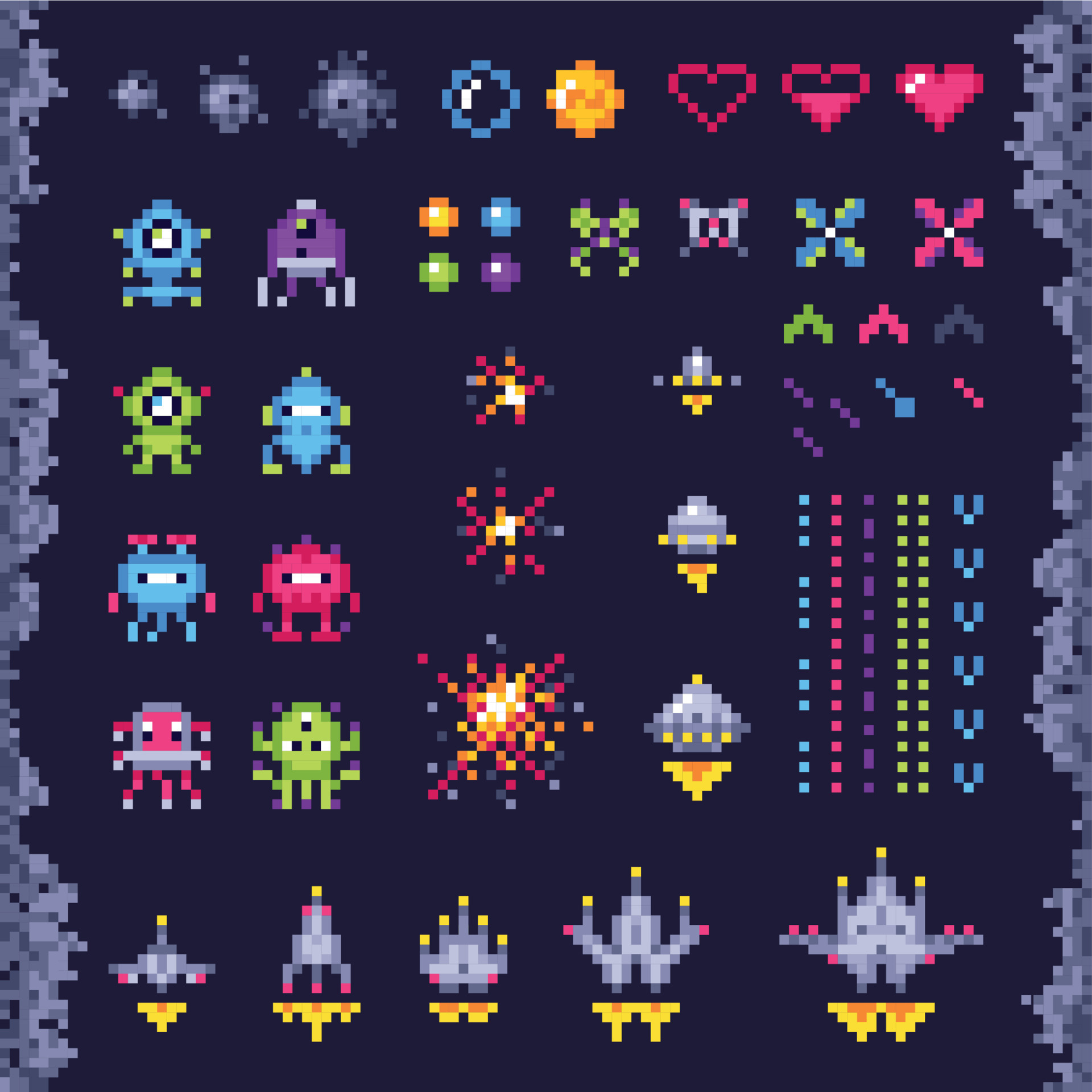 Space Invaders Sprite Sheet