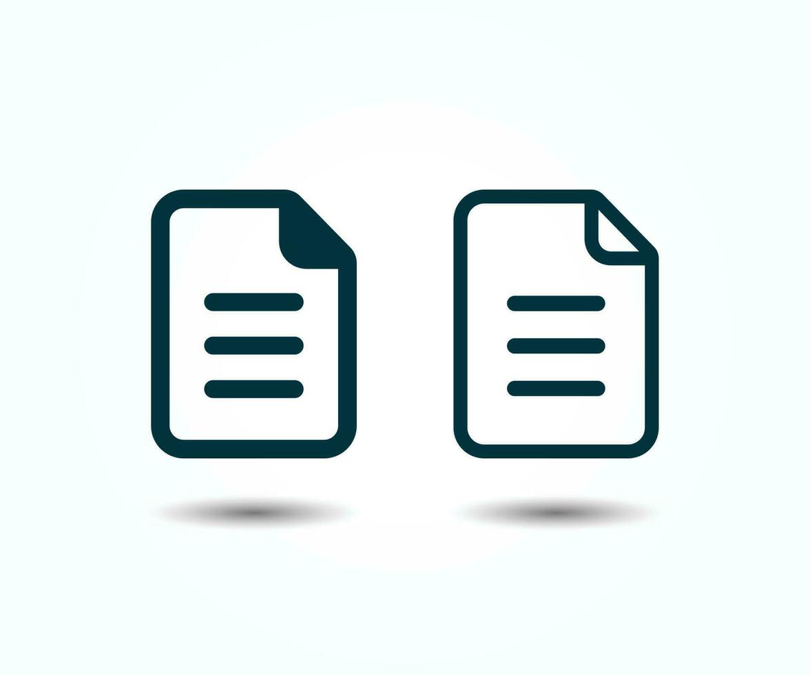 File formats icons. Simple set of document related vector icons ...