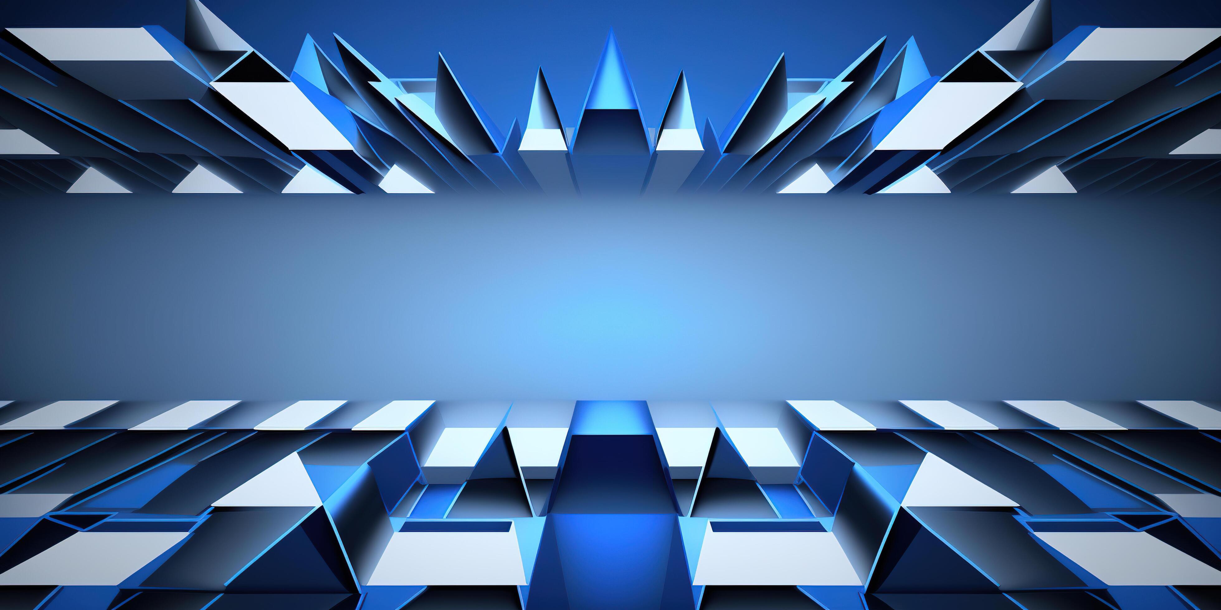 symmetrical blue tech abstract background with lines and shapes. 23978014 Stock Photo at Vecteezy