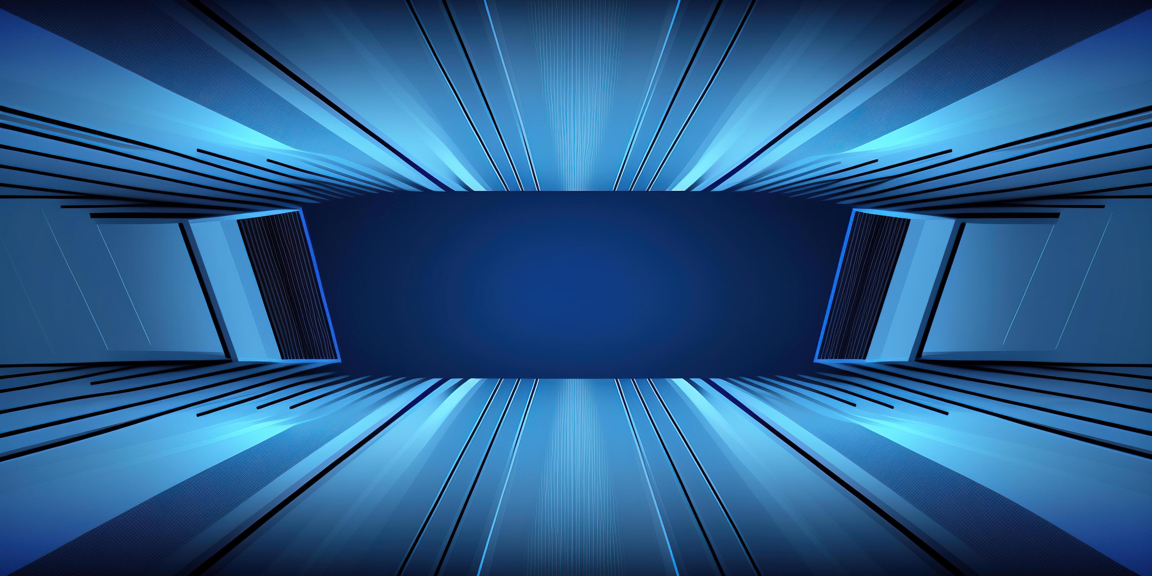 symmetrical blue tech abstract background with lines and shapes. 23978021 Stock Photo at Vecteezy