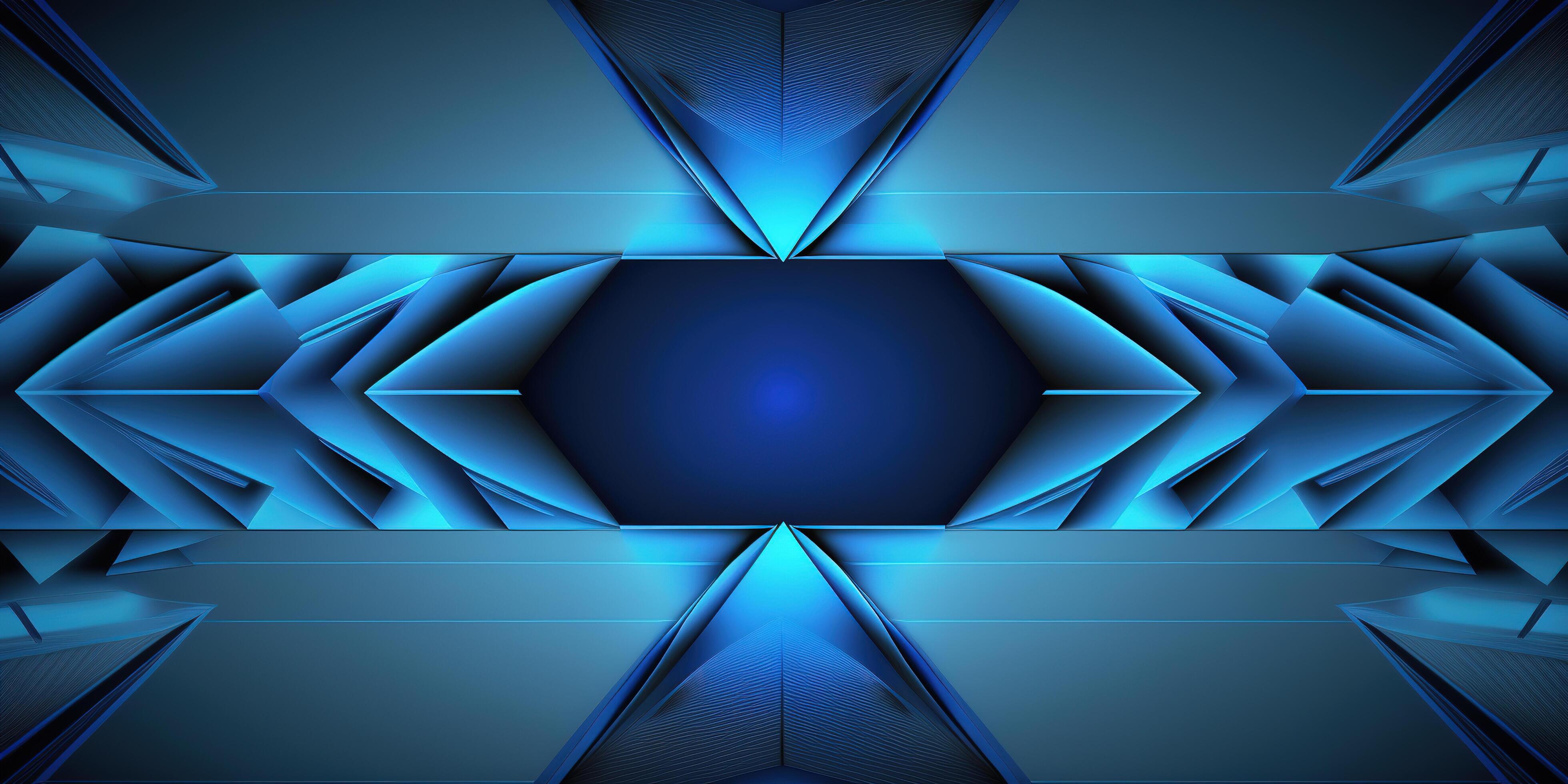 symmetrical blue tech abstract background with lines and shapes. 23978028 Stock Photo at Vecteezy
