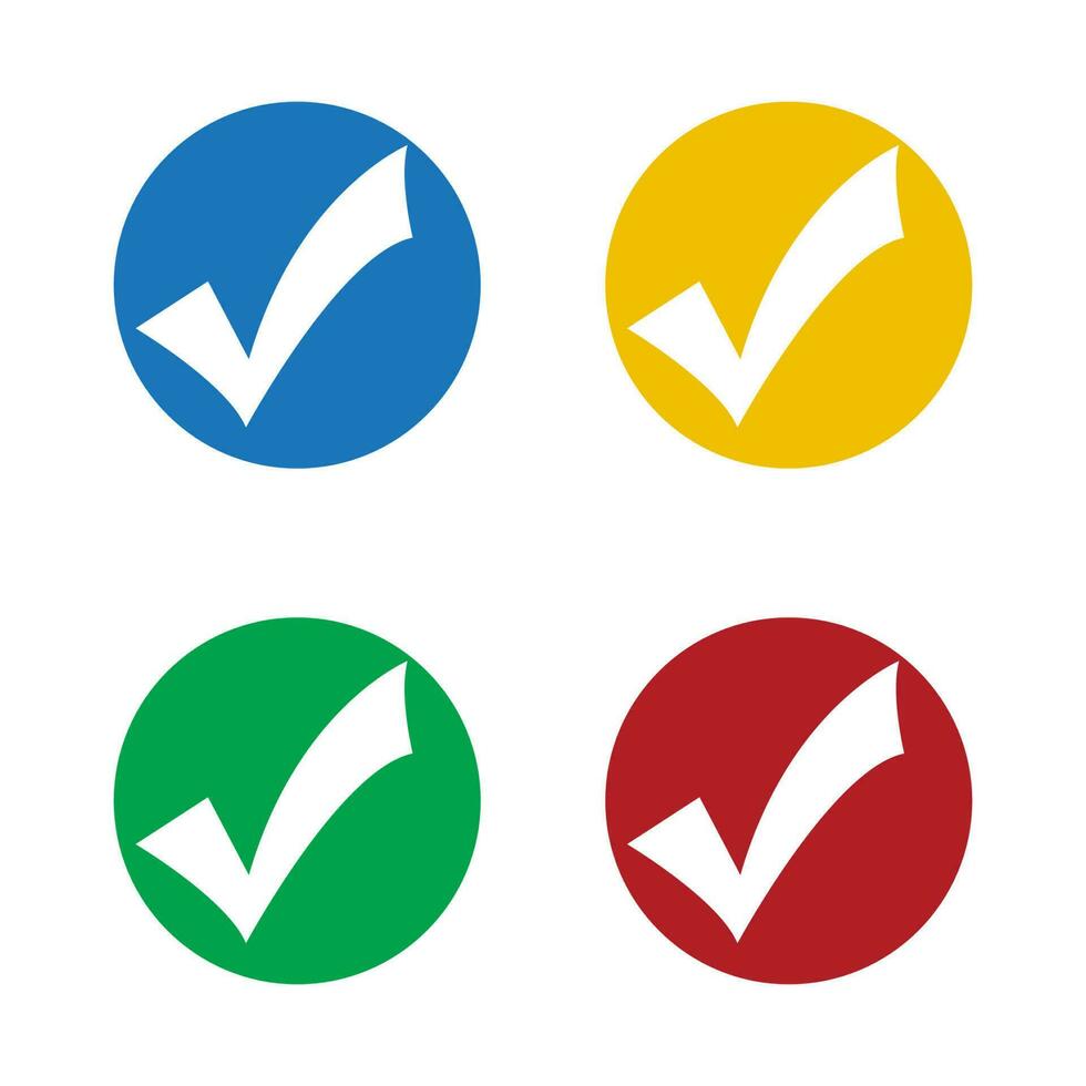 set vector icon thick, checklist flat design 23979136 Vector Art at ...