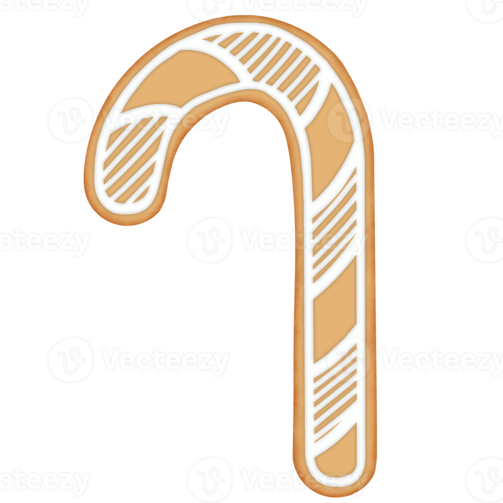 Icing christmas candy cane gingerbread illustration 23980270 PNG