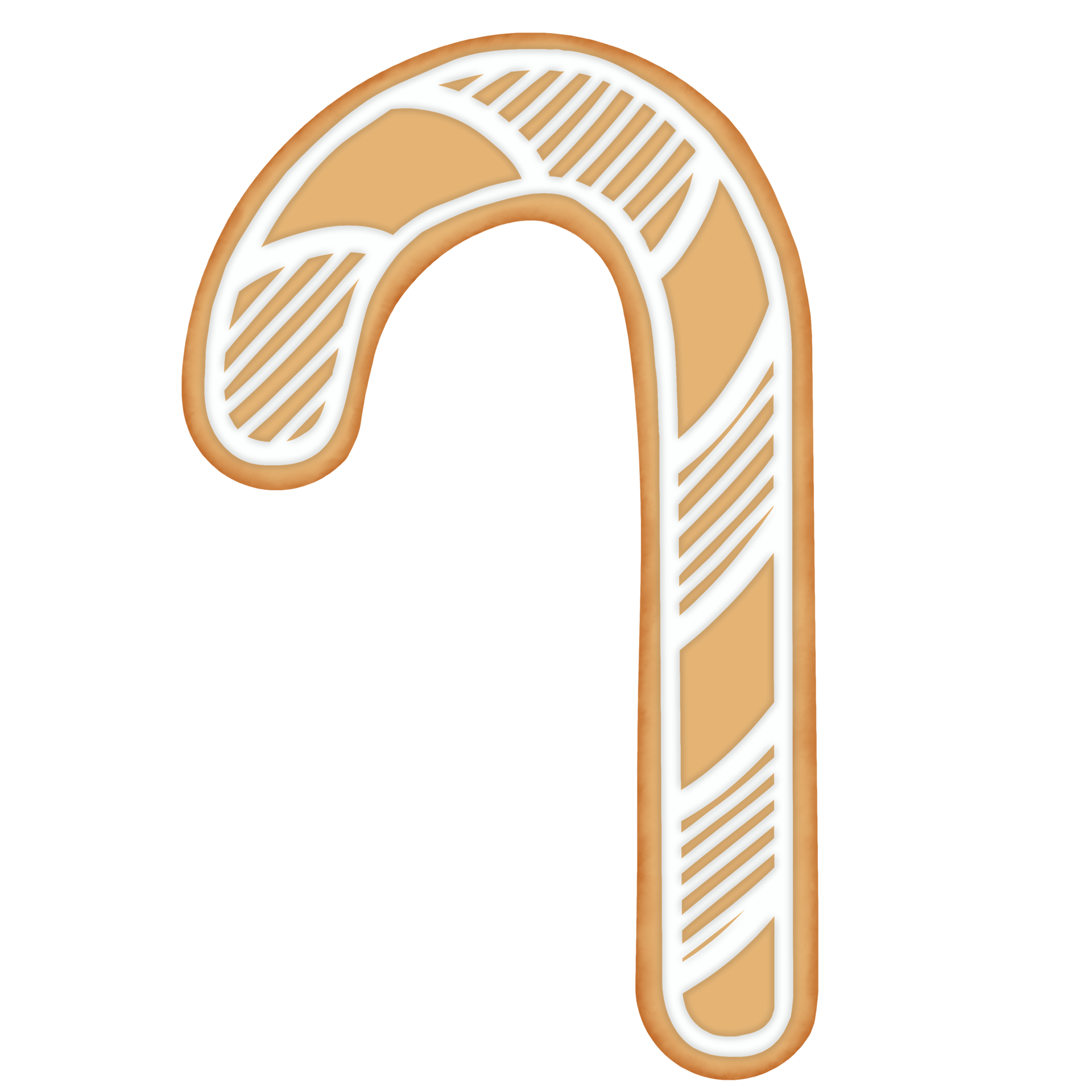 Icing christmas candy cane gingerbread illustration 23980270 PNG