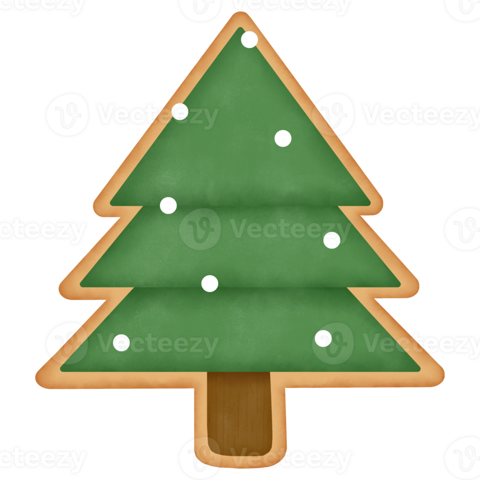 Christmas tree gingerbread illustration 23980573 PNG