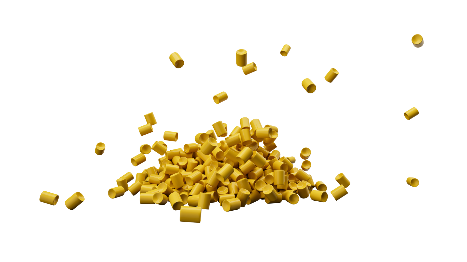 Yellow Plastic Pellets Close Up Plastic Granules Polymer Black Plastic Beads Resin Polymer