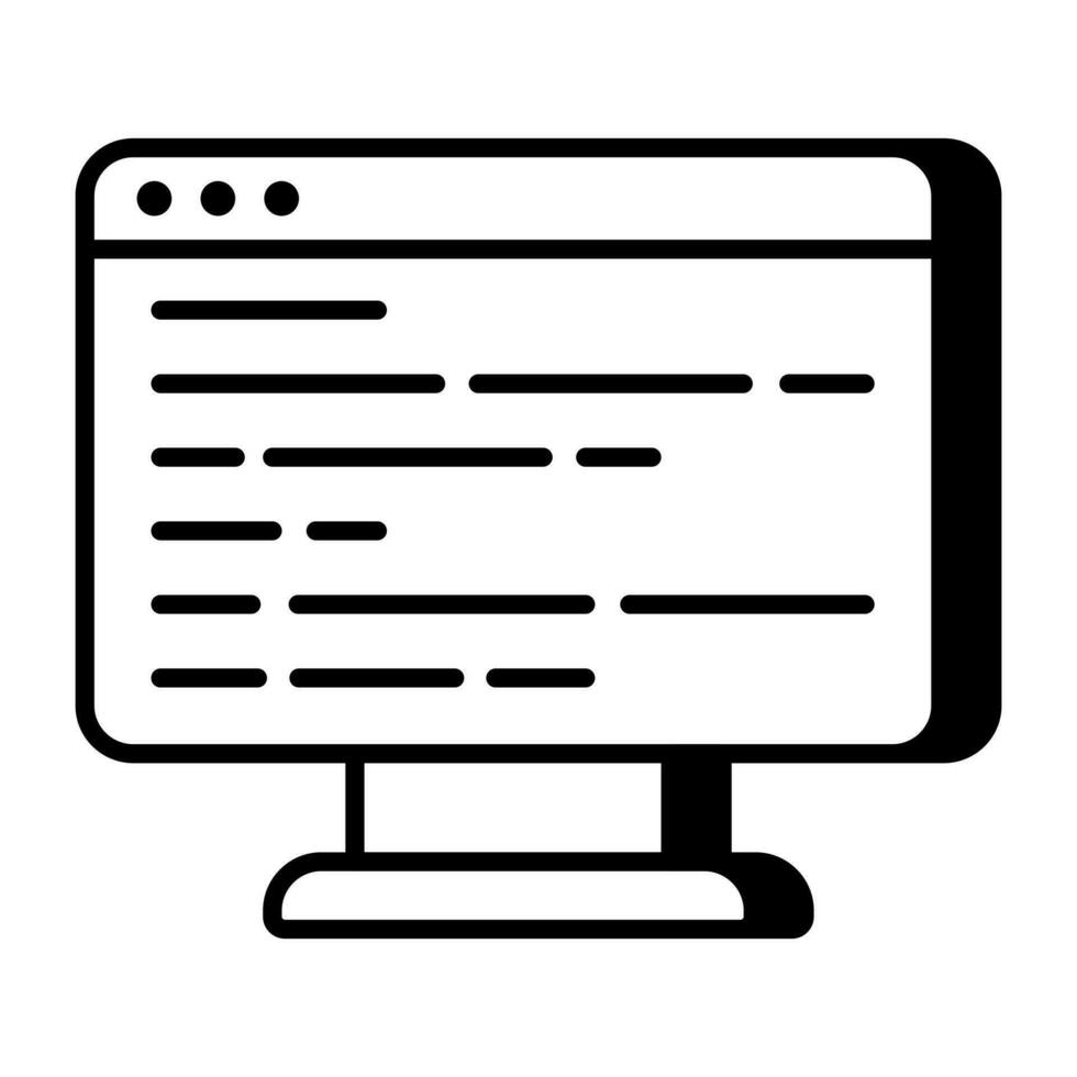 Unique design icon of source code 23987316 Vector Art at Vecteezy