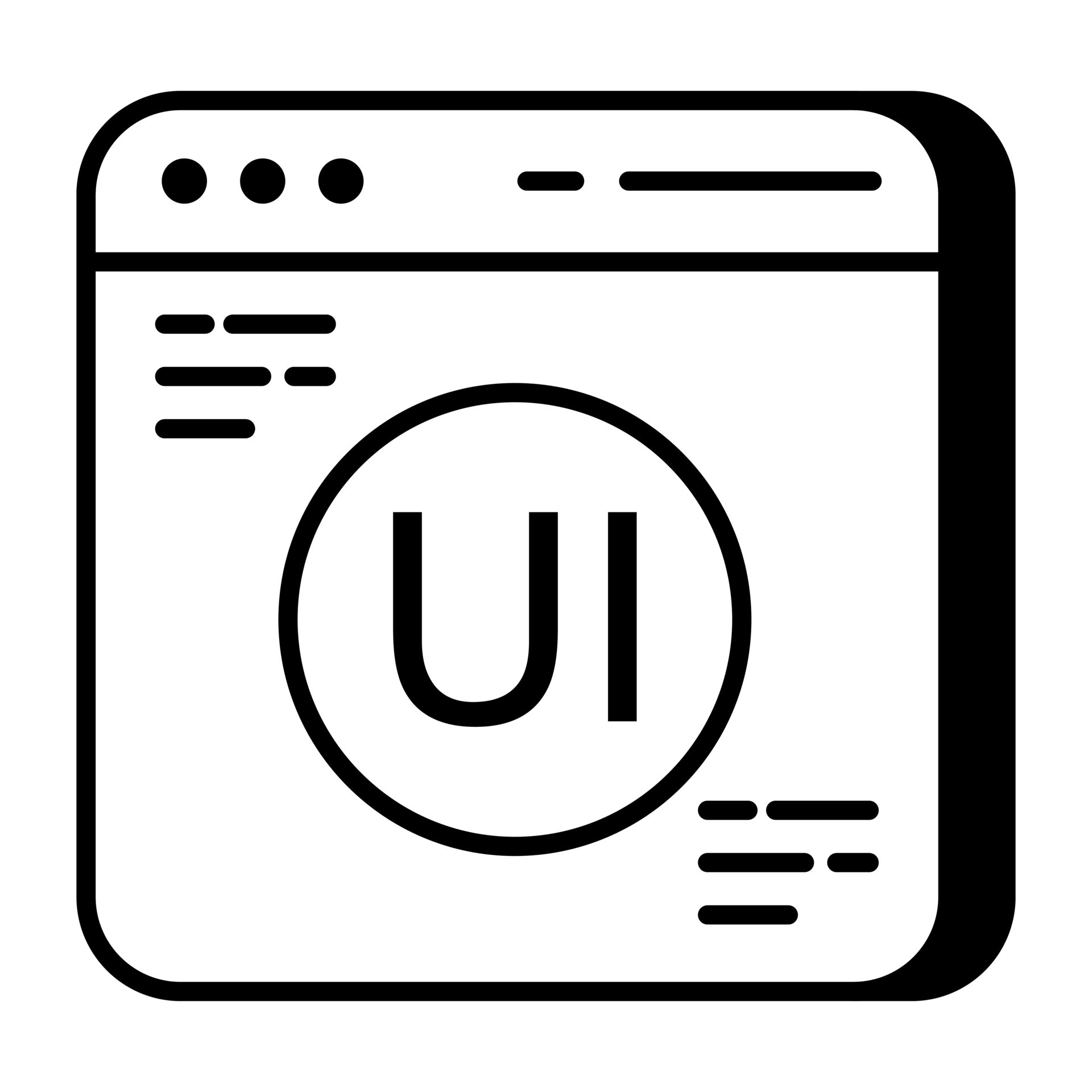 A solid design icon of ui website 23987623 Vector Art at Vecteezy