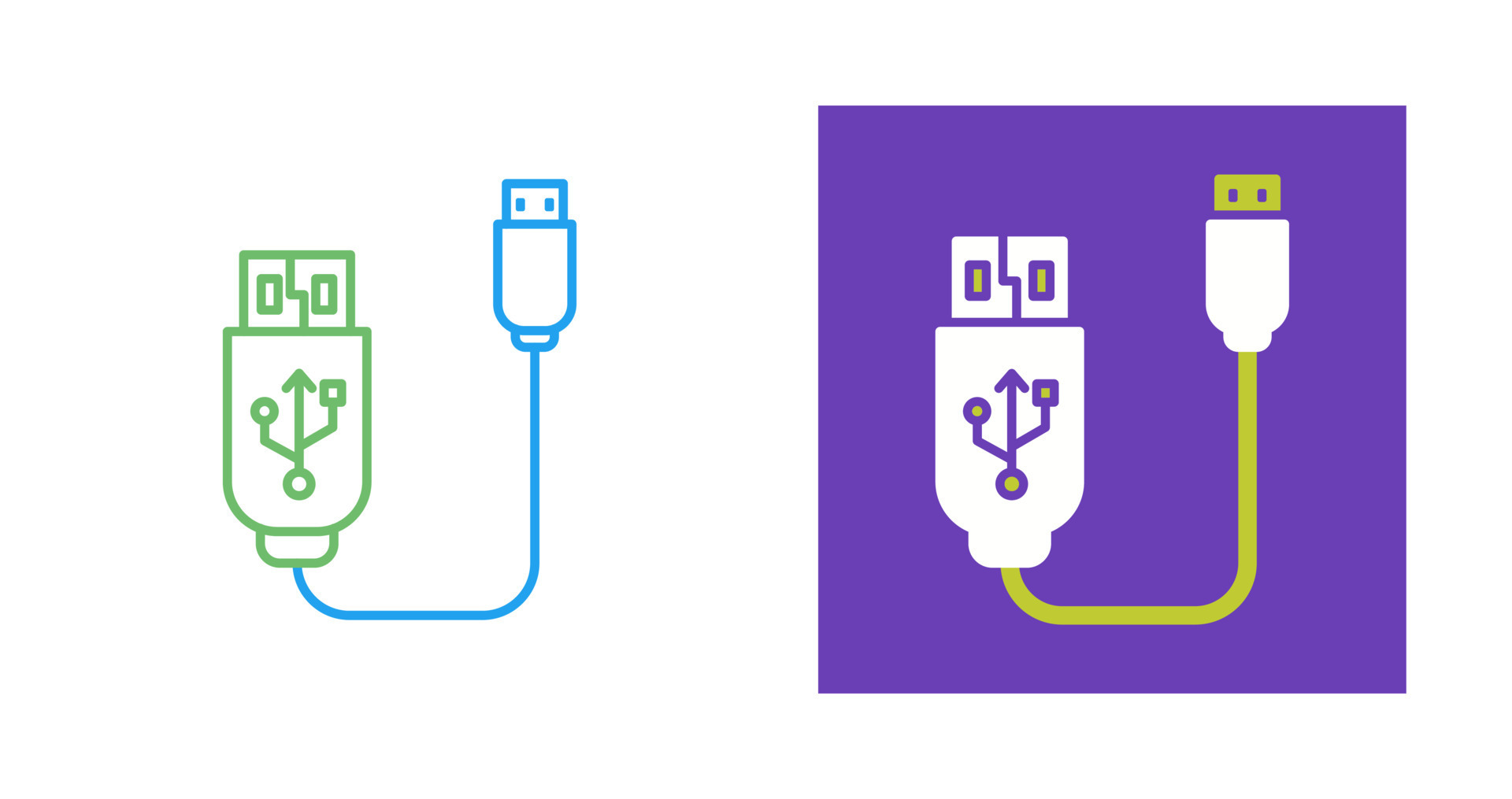 Usb Cable Vector Icon 23997921 Vector Art At Vecteezy