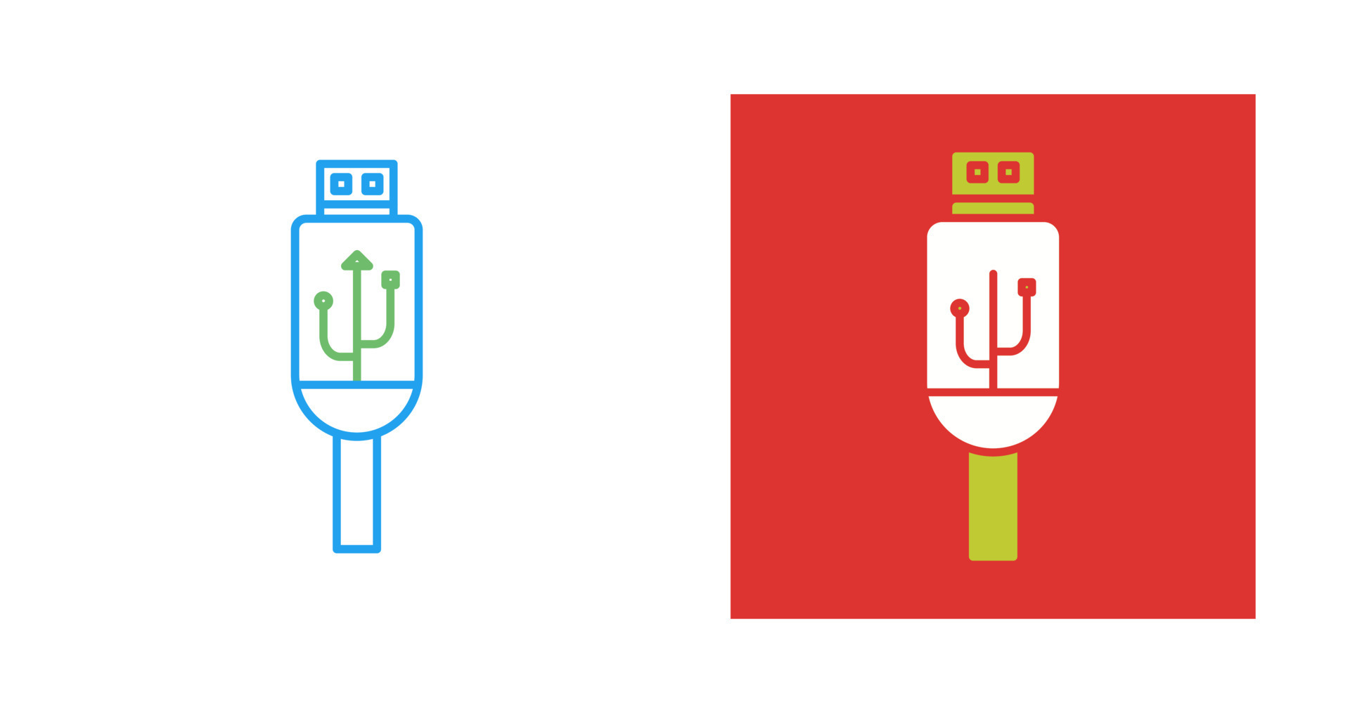 Usb Cable Vector Icon 24005388 Vector Art At Vecteezy