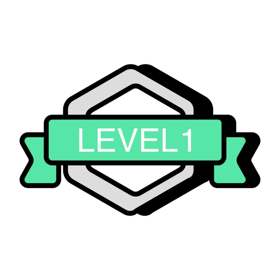 Vector Design Of Level Badge 24021270 Vector Art At Vecteezy
