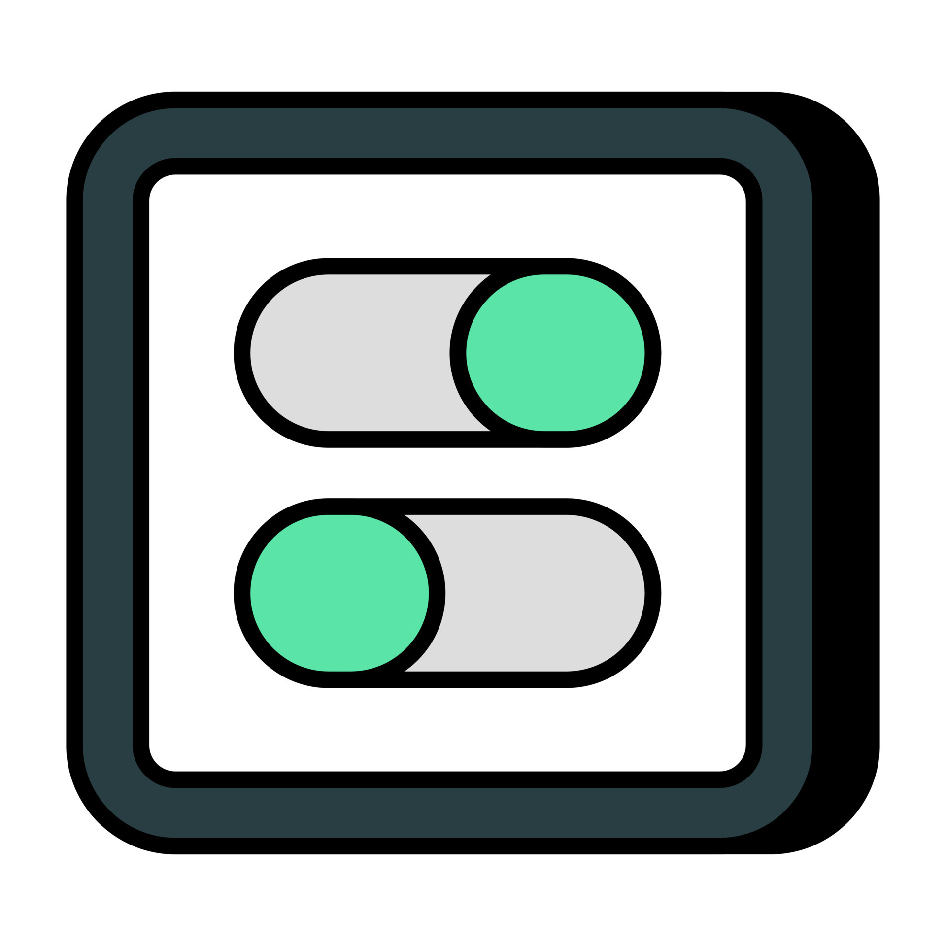 A unique design icon of toggle buttons 24021538 Vector Art at Vecteezy