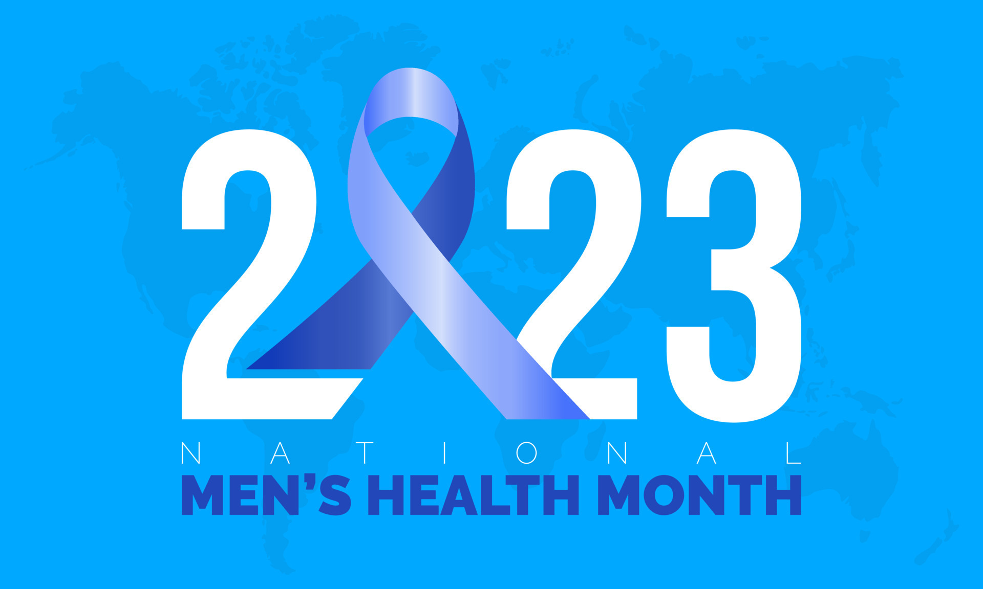 2023 Concept National Mens Health Month Health Awareness Vector