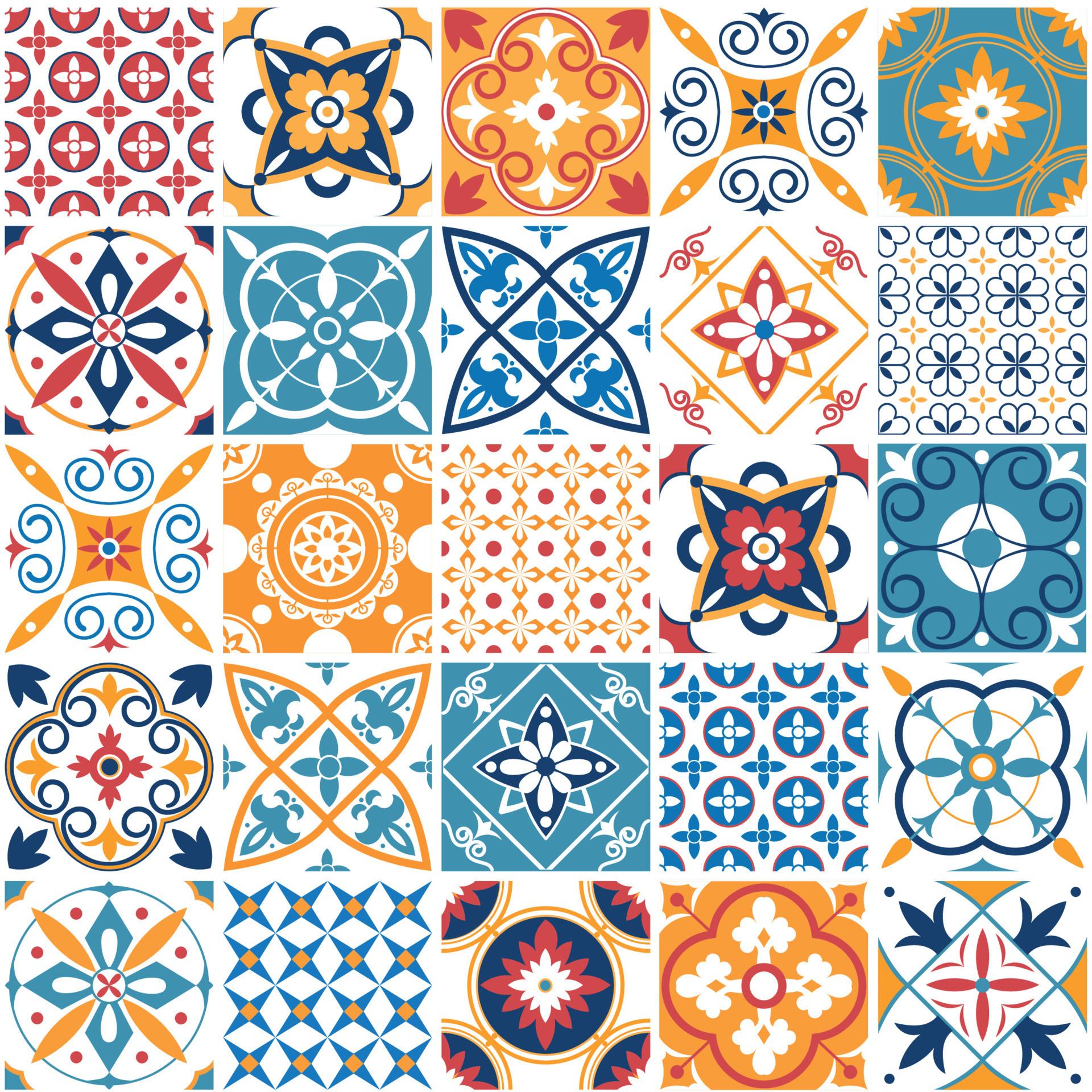 Portugal seamless pattern. Vintage mediterranean ceramic tile texture ...