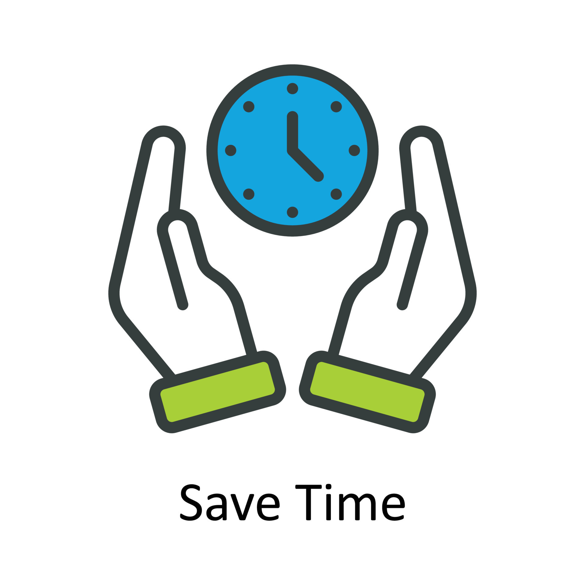 Save Time vector Fill outline Icon Design illustration. Time Management ... Save Time vector Fill outline Icon Design illustration. Time Management ...