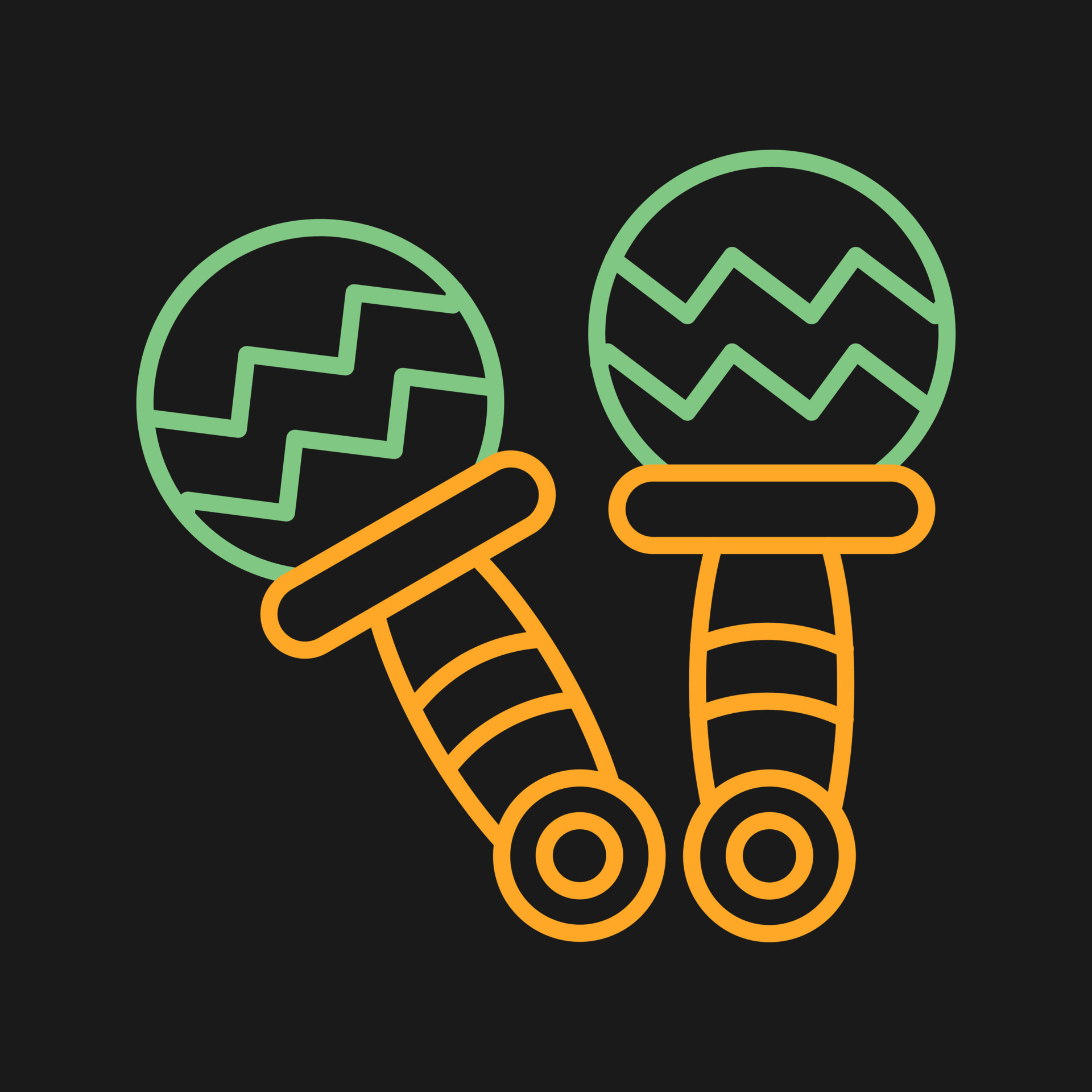 icono de vector de maracas 24031070 Vector en Vecteezy