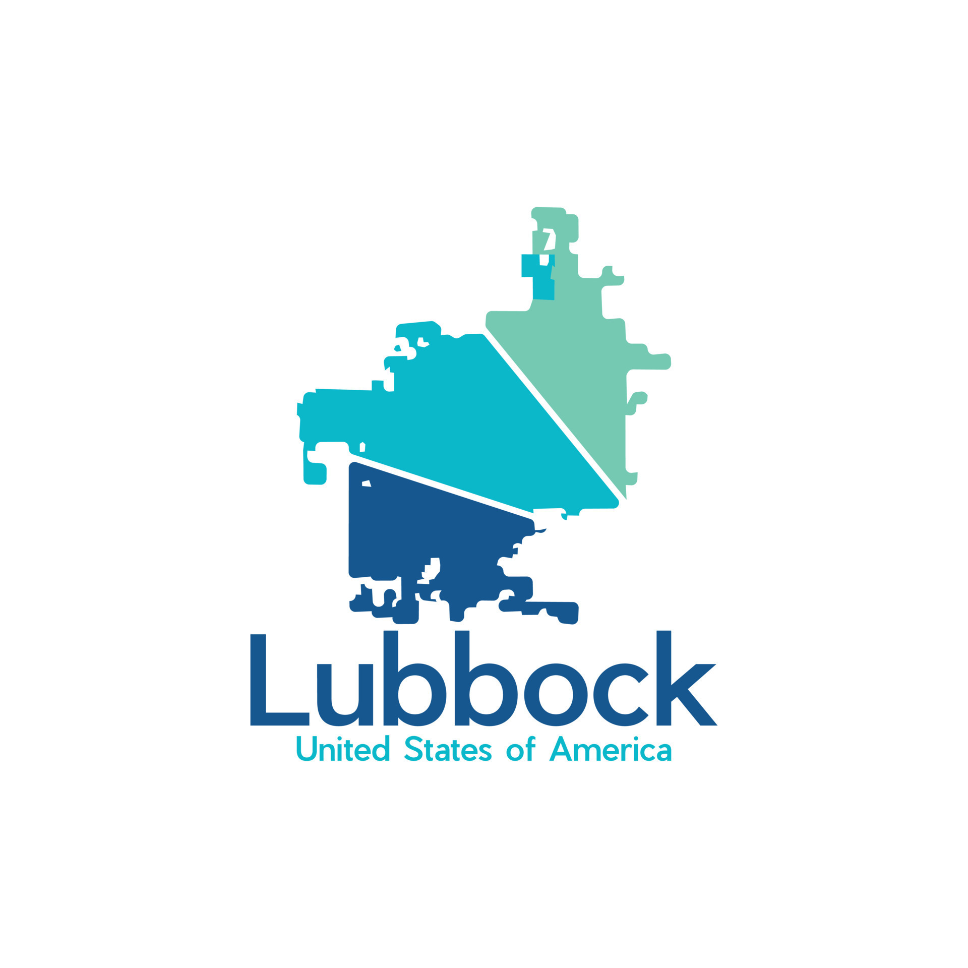 Lubbock City Map Geometric Creative Design 24032458 Vector Art At Vecteezy