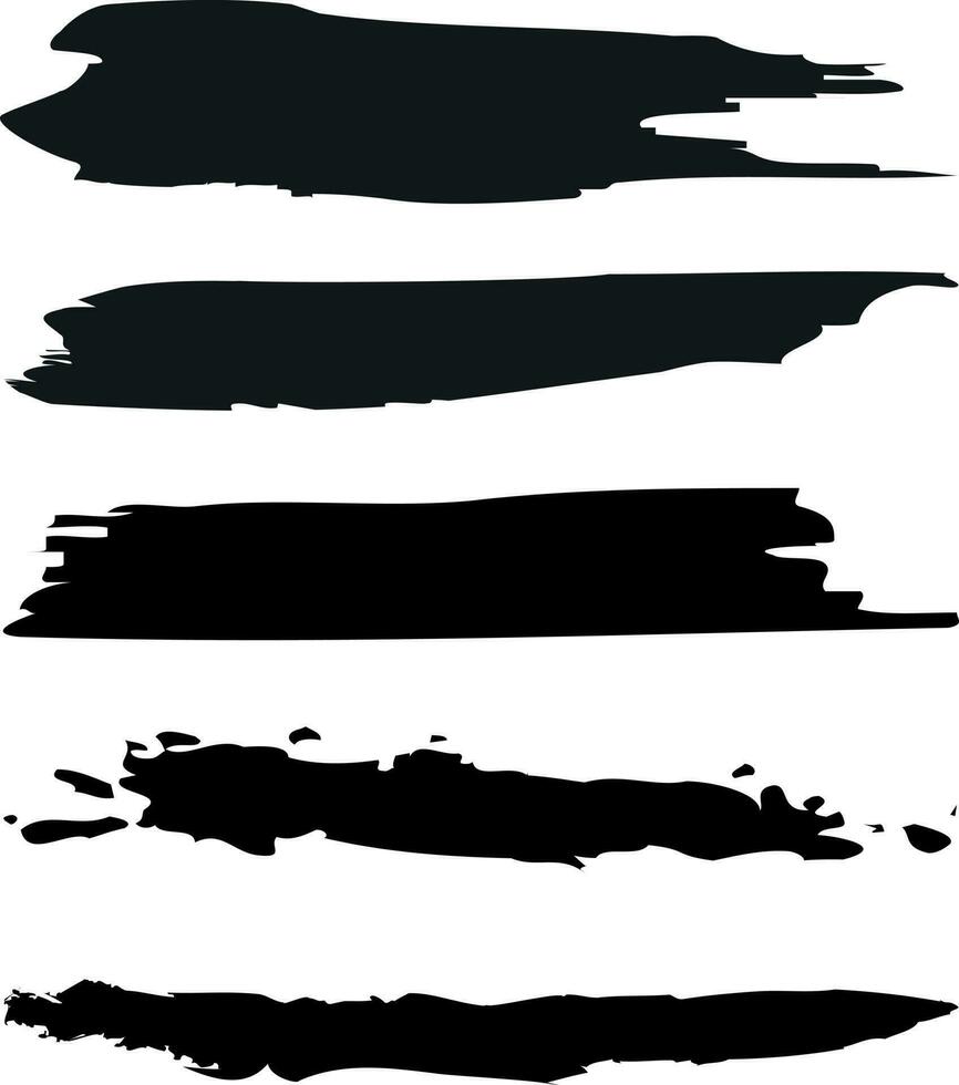 Black Brush Stroke Vector Ink Set Art 24034378 Vector Art at Vecteezy