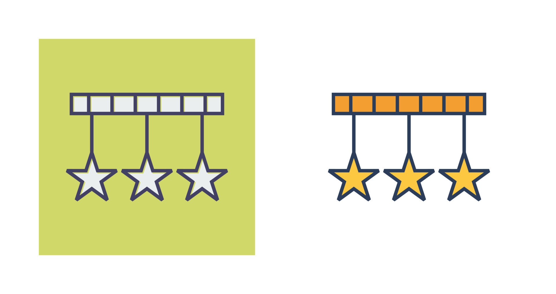 Hanging Stars Vector Icon 24034538 Vector Art at Vecteezy