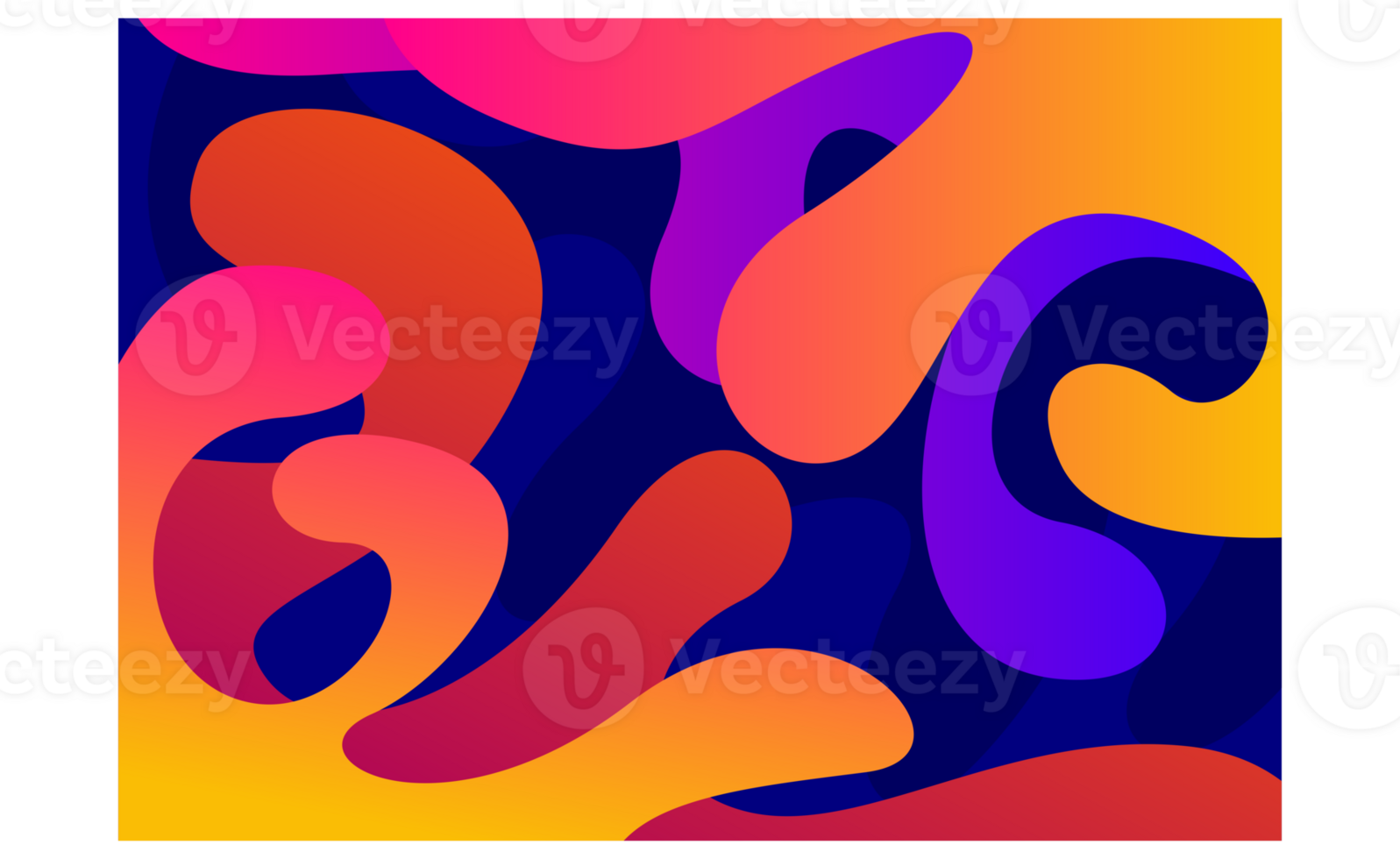 Abstract Squirt And Splash Gradient Fluid Background 24034984 Png