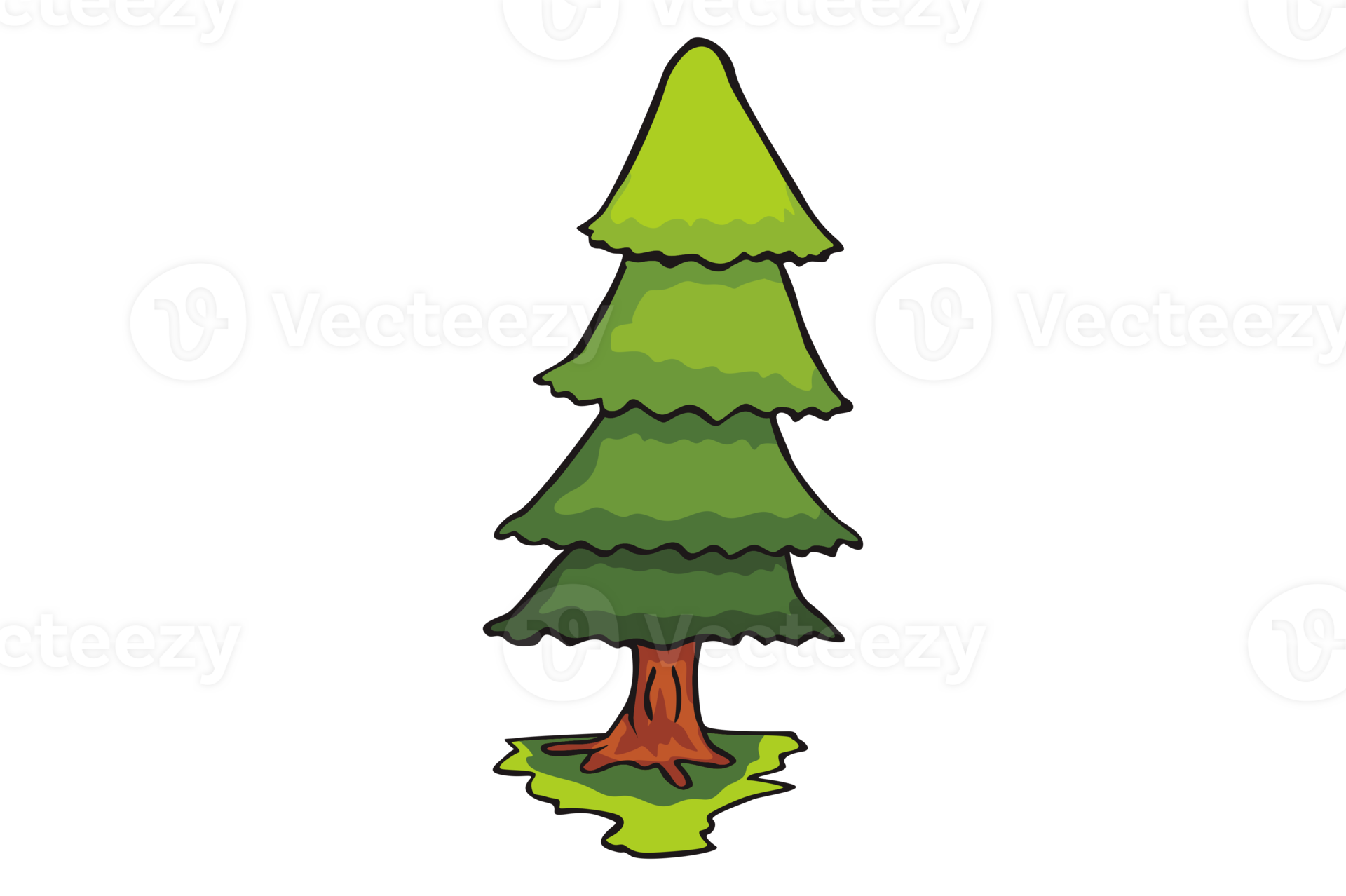 Trees on Spring a Transparent background 24035052 PNG