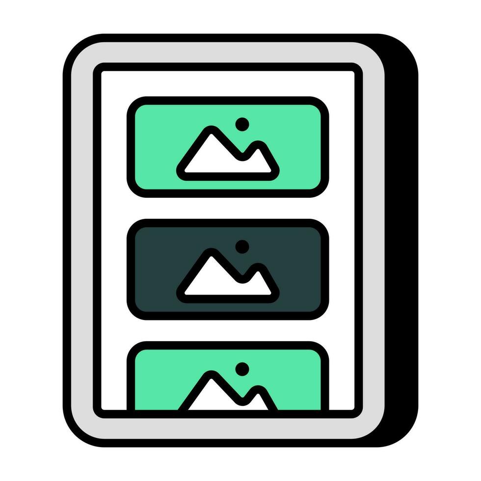 A flat design icon of image 24035689 Vector Art at Vecteezy