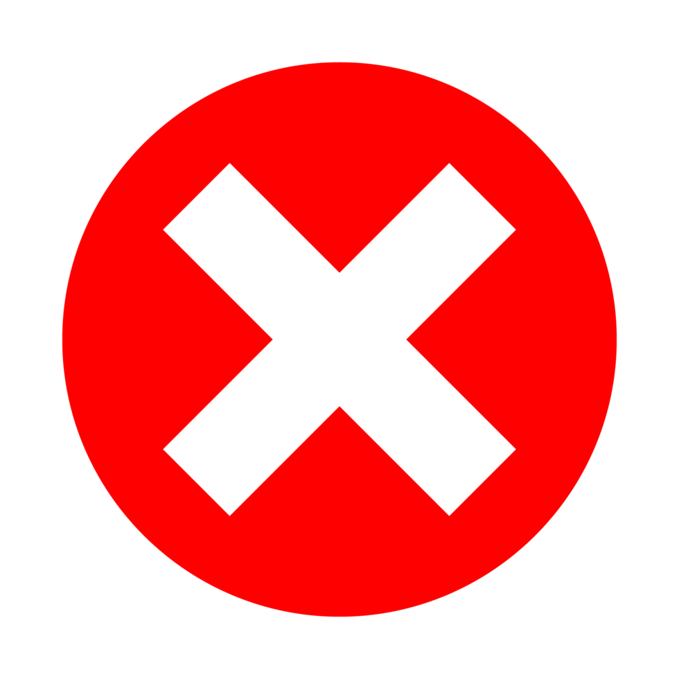 Red X Mark Icon Transparent Background Red X Mark Icon Transparent Background