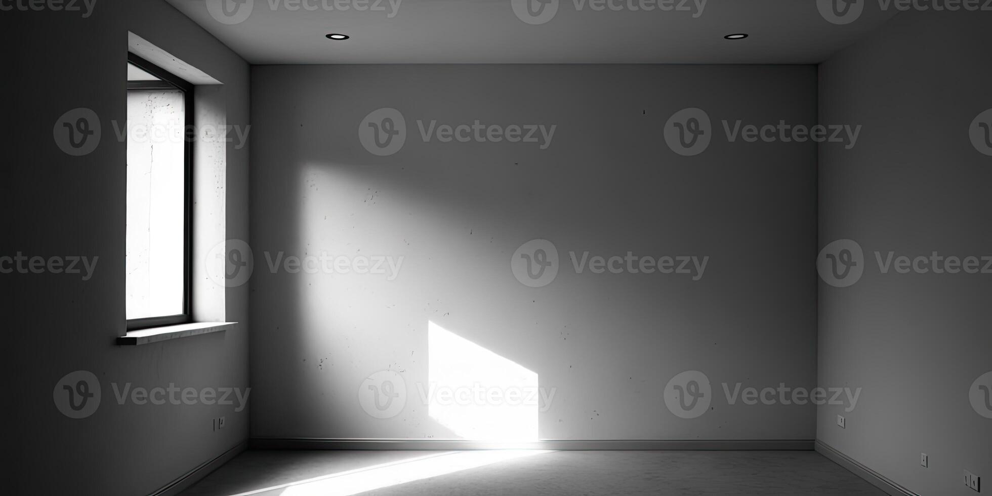 Empty room with window, walls, floor and ceiling. 3d blank interior of ... Empty room with window, walls, floor and ceiling. 3d blank interior of ...