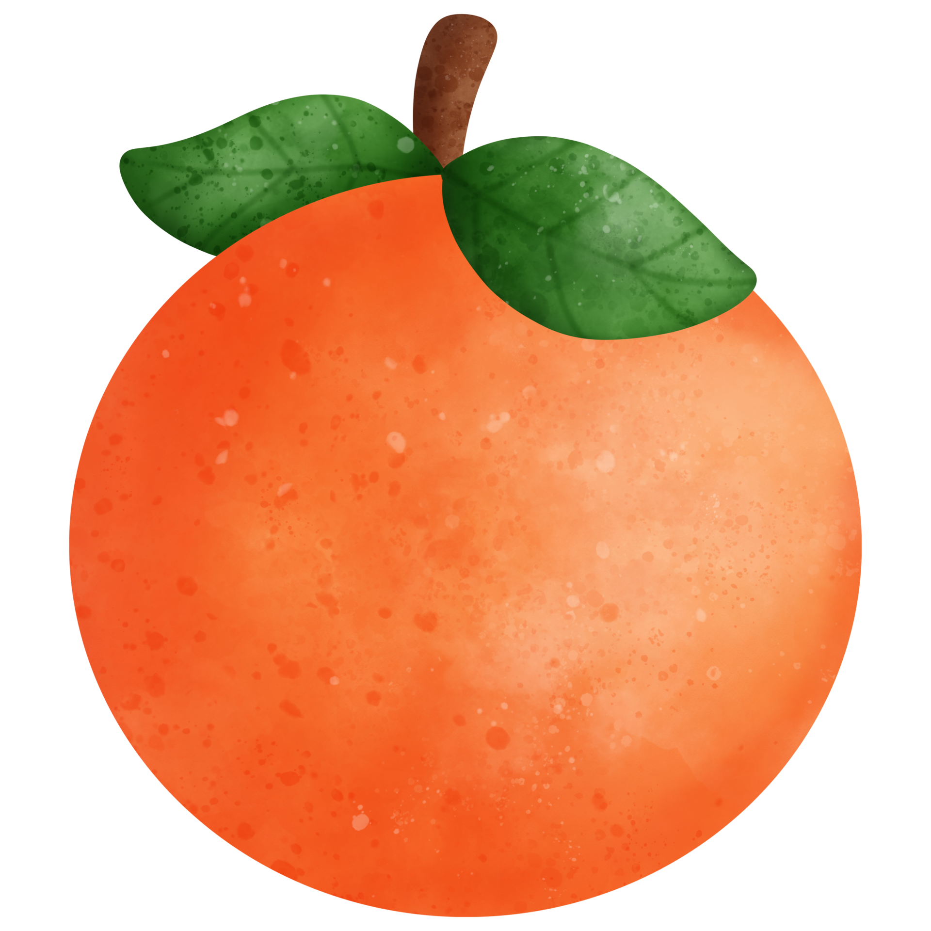 Ilustración De Acuarela De Fruta Naranja 24043670 Png