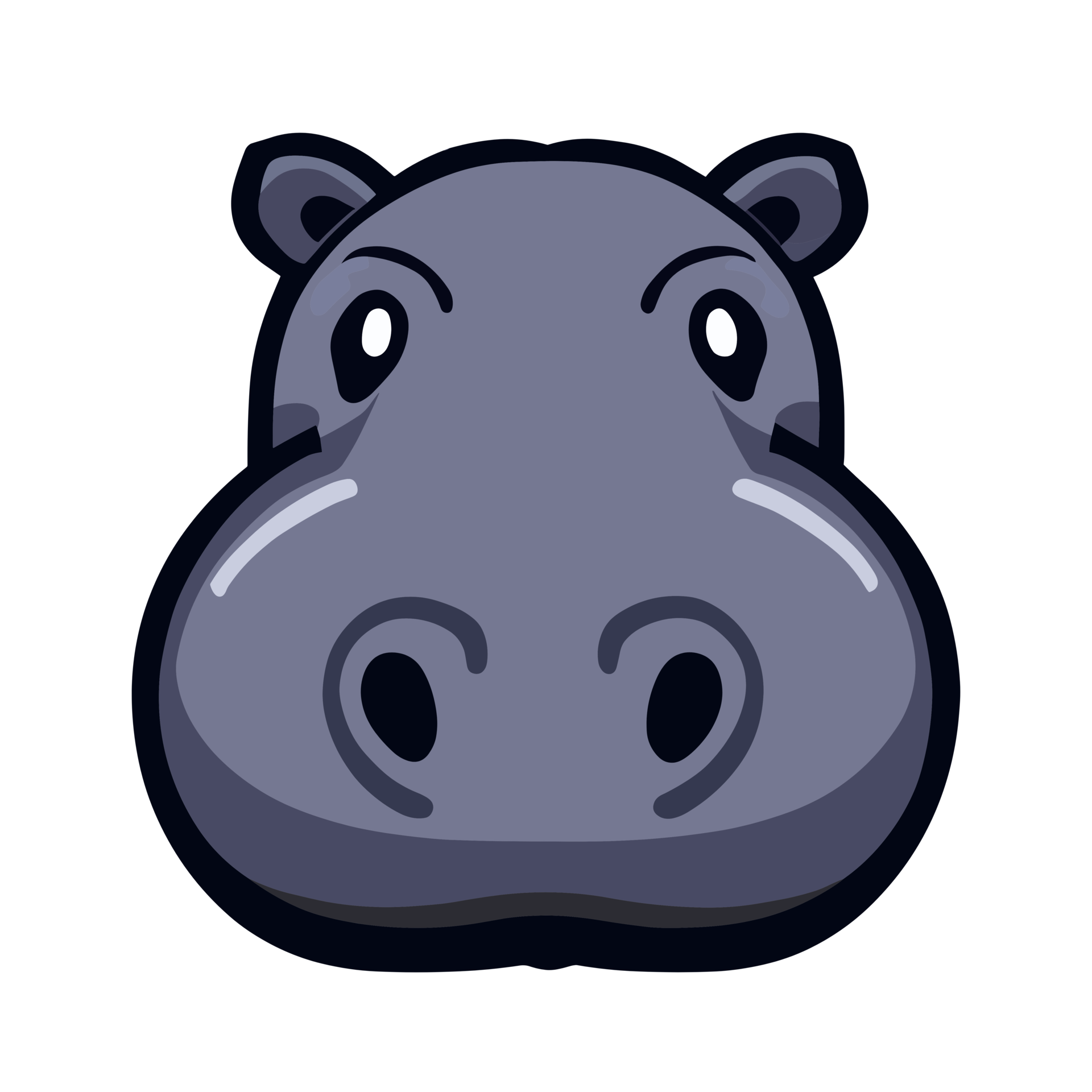 Hippo Face Clipart
