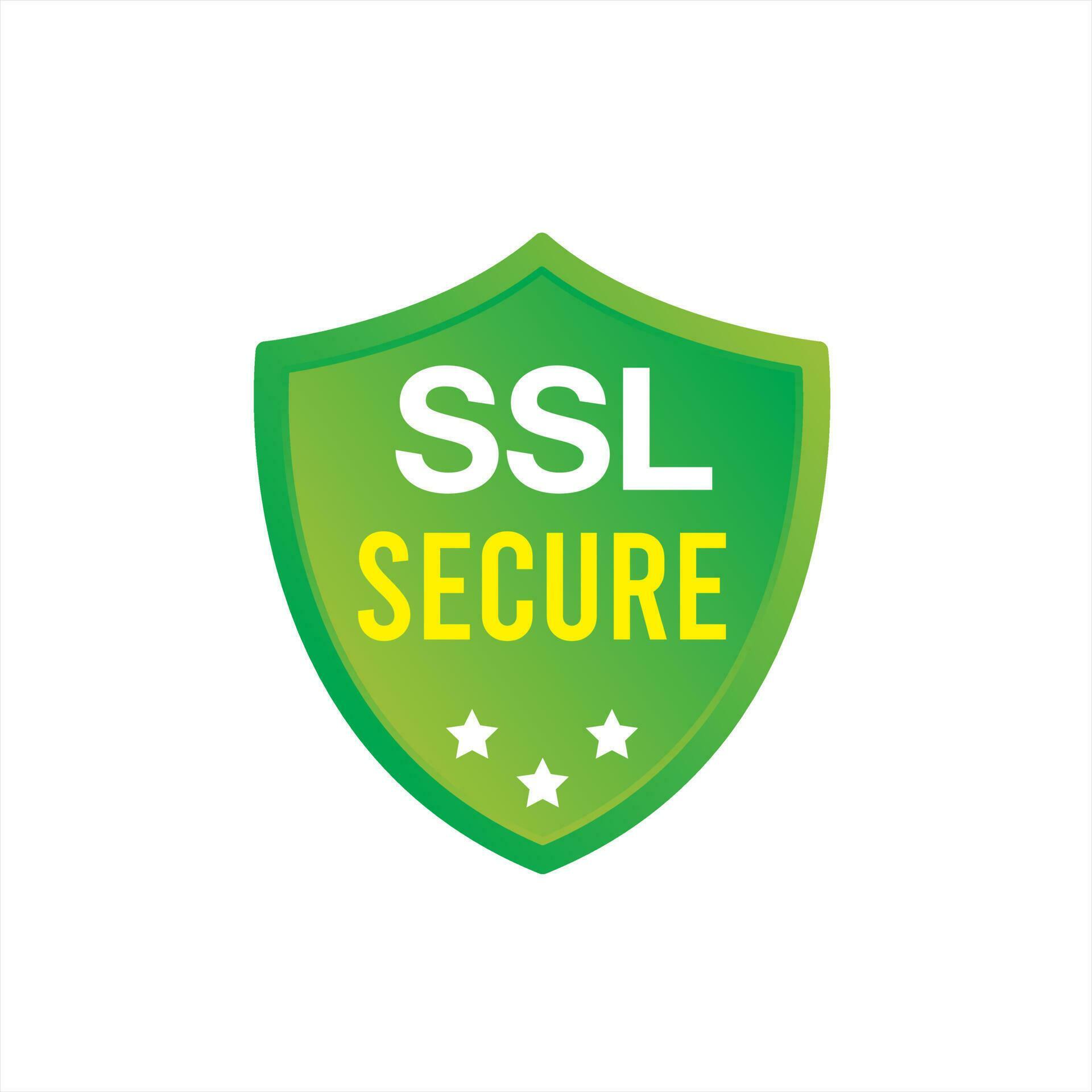 Secure Ssl Encryption Logo, Secure Connection Icon Vector Illustration ...