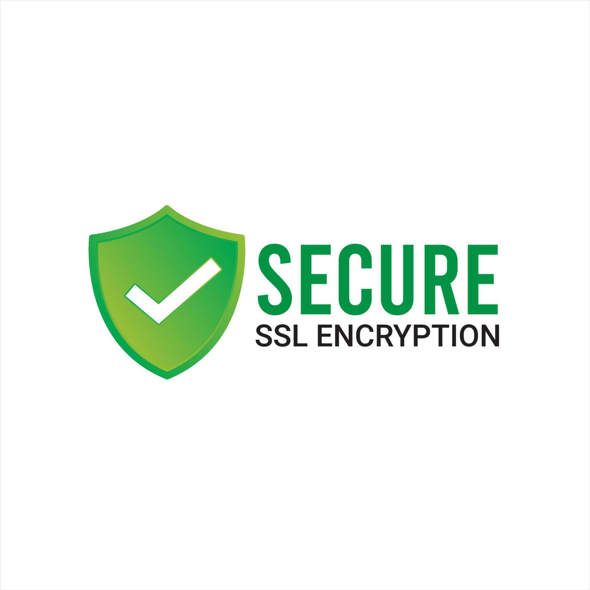 Secure Ssl Encryption Logo, Secure Connection Icon Vector Illustration ...
